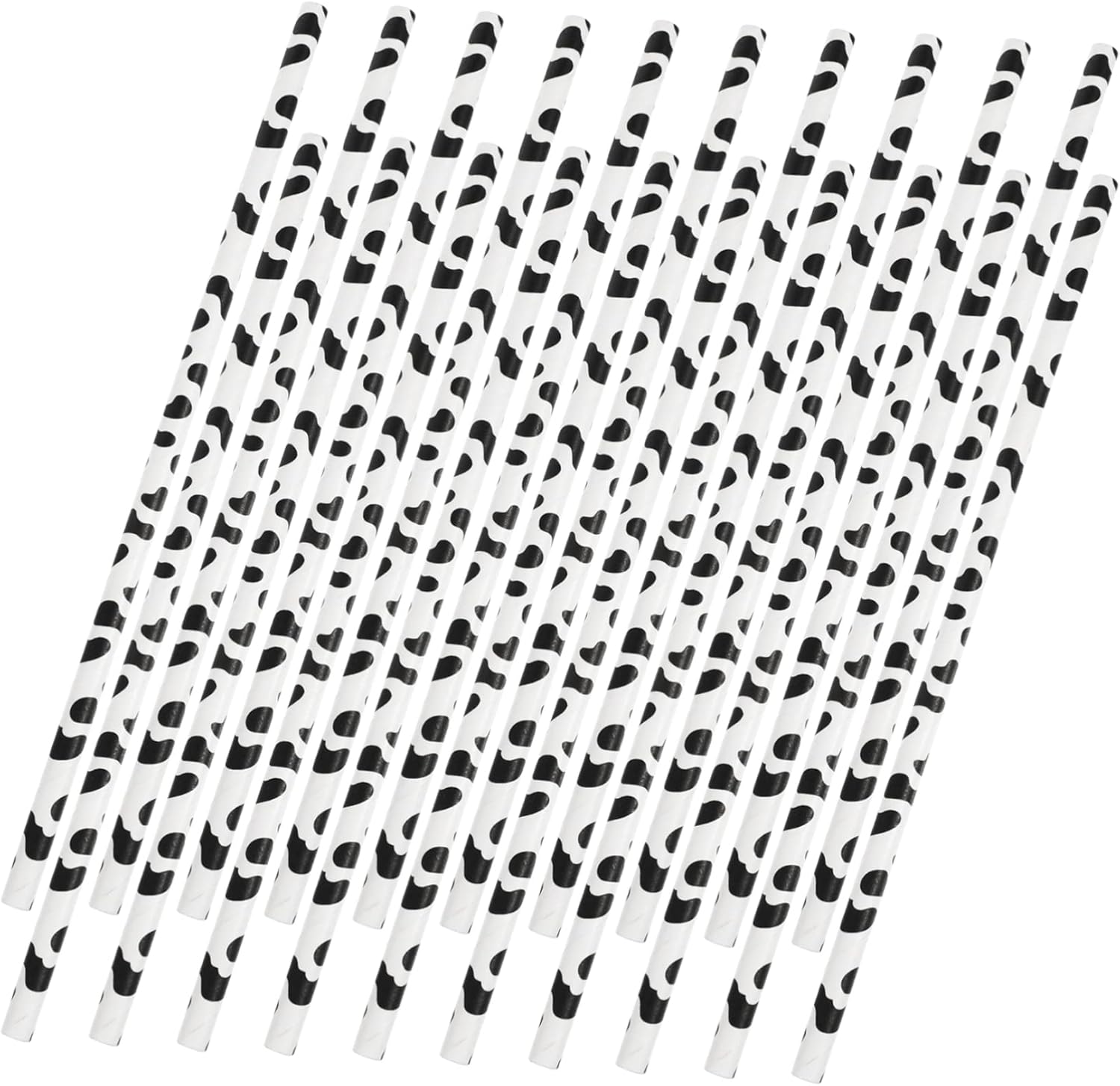 Amazon.com: FUOYLOO 60pcs cow party decorations Straws farm themed ...