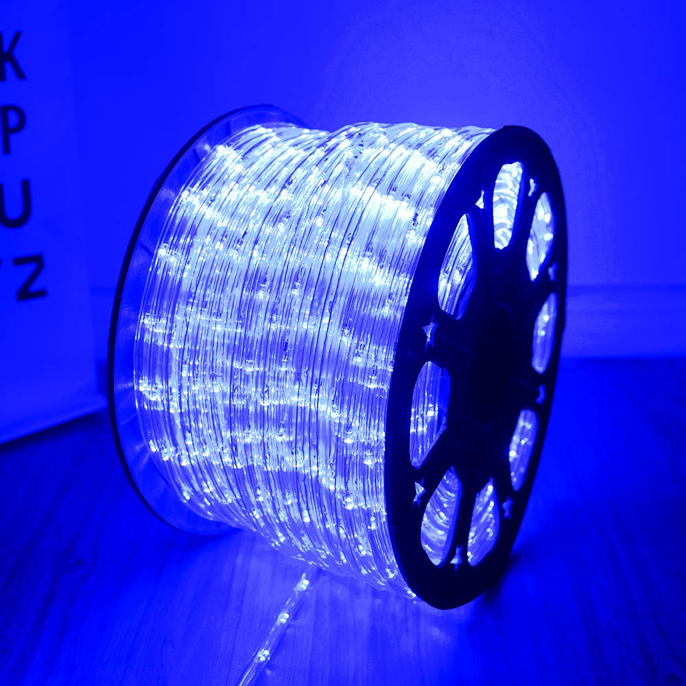 DINGFU Upgraded 100ft 720 LED Rope Lights, Indoor Outdoor Waterproof ...