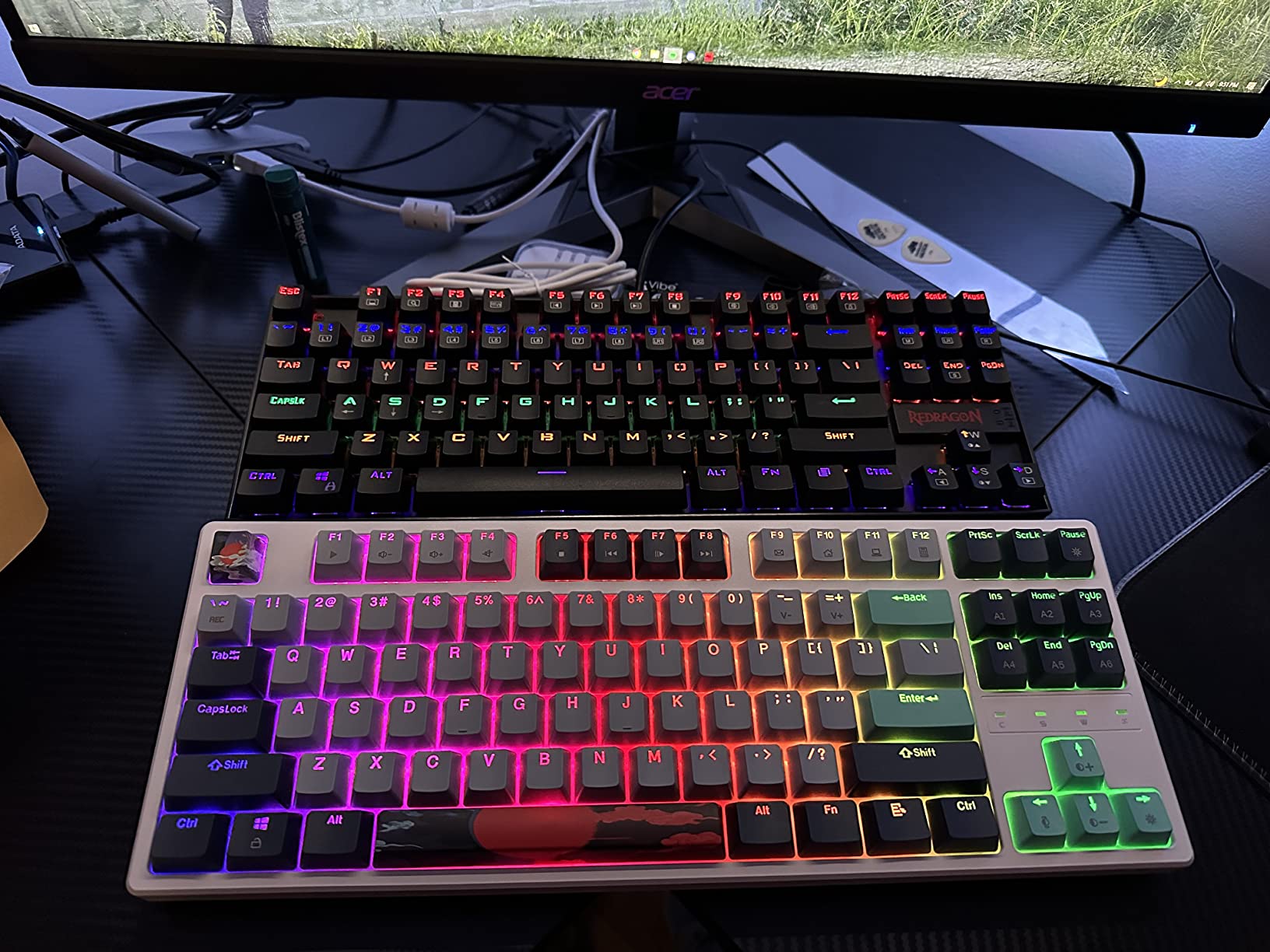 $8/mo - Finance Owpkeenthy 87 Key Mechanical Gaming Red Switch RGB ...