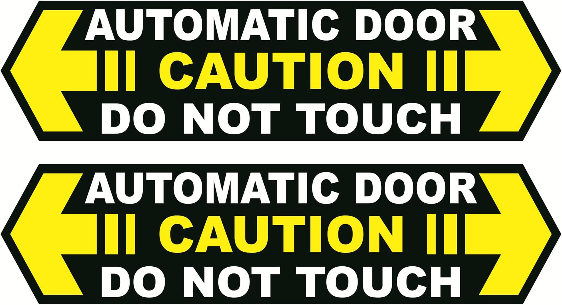 Amazon.com: Automatic Door not Touch Window Sticker, 2x4 inch 10pcs ...
