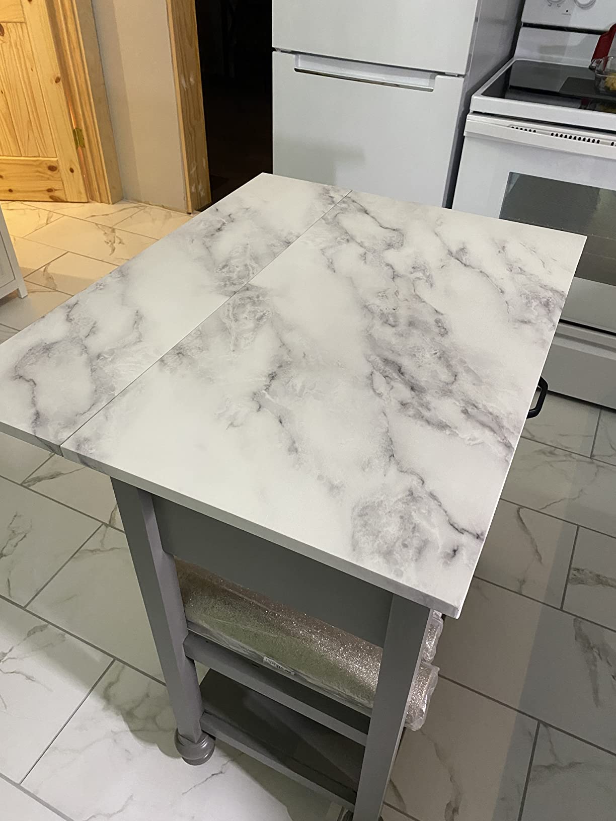 $10/mo - Finance Decotalk 30"x200" Countertop Vinyl Wrap Marble Contact ...