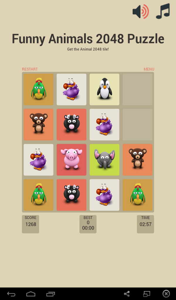 Funny Animals 2048 - App on Amazon Appstore