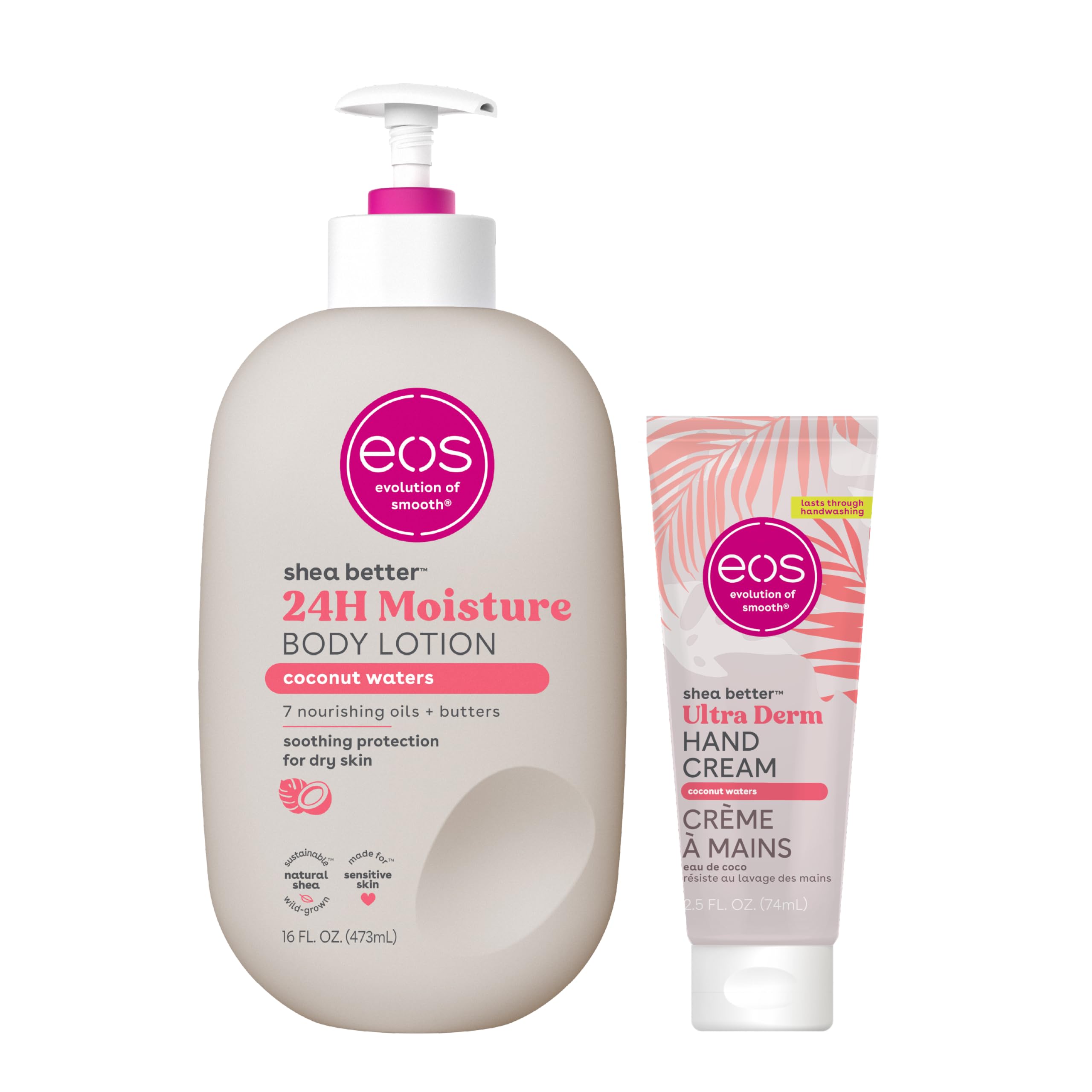 Amazon.com : Bundle of eos Shea Better Hand Cream & Body Lotion ...