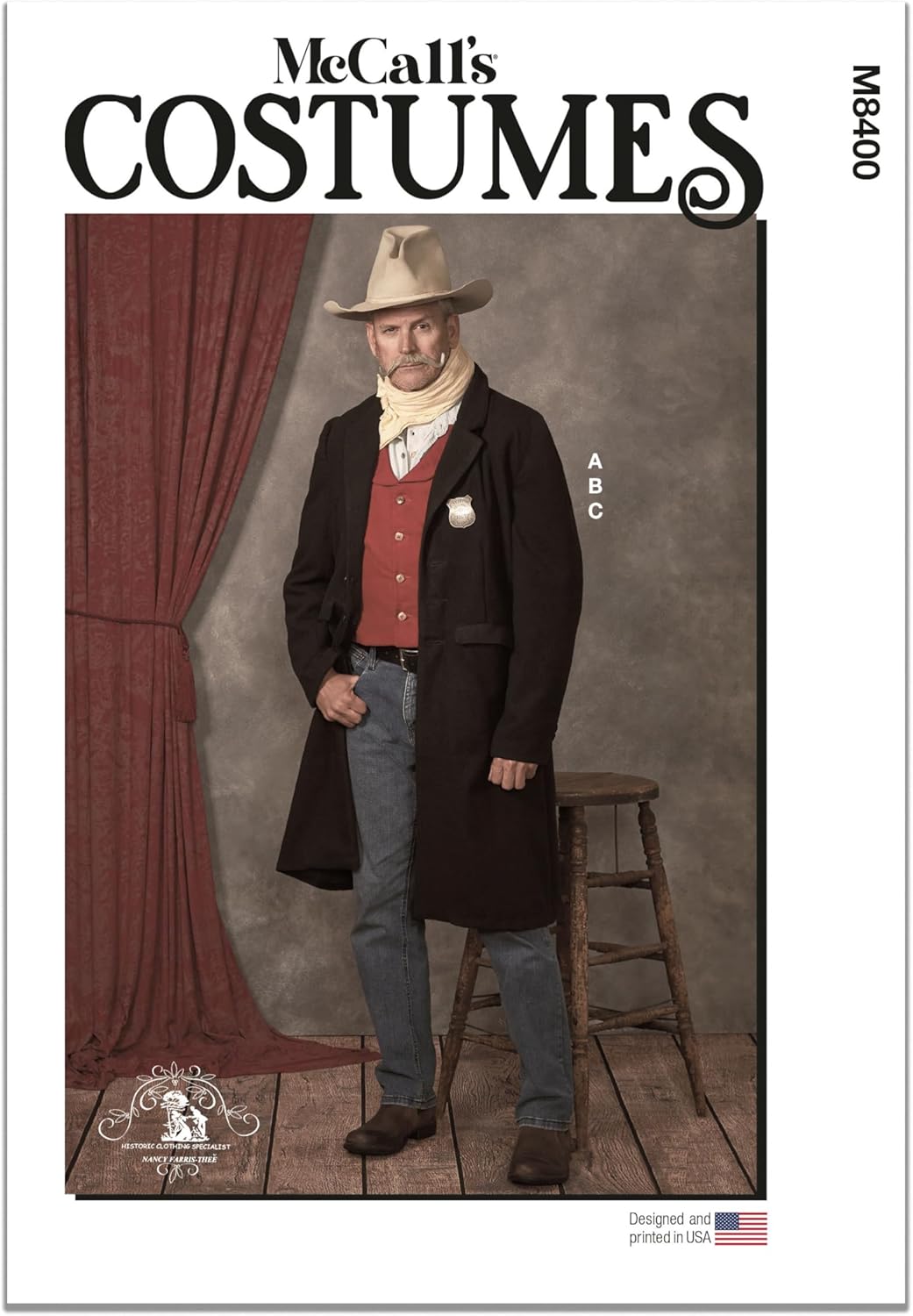 Amazon.com: McCall's Men's Old West Sheriff Costume Sewing Pattern ...