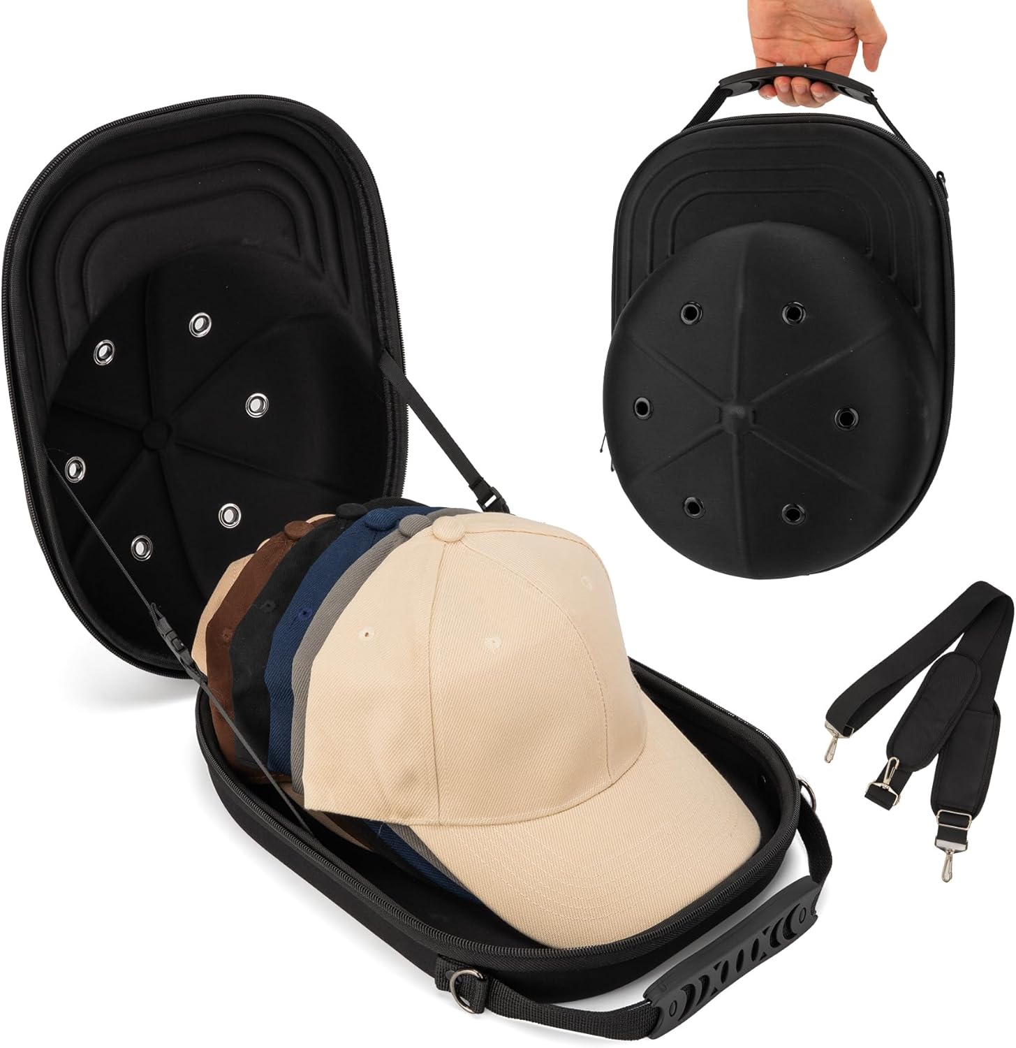 Amazon.com - bipkonu Hat Travel Case, Hat Carrier Travel Case with ...