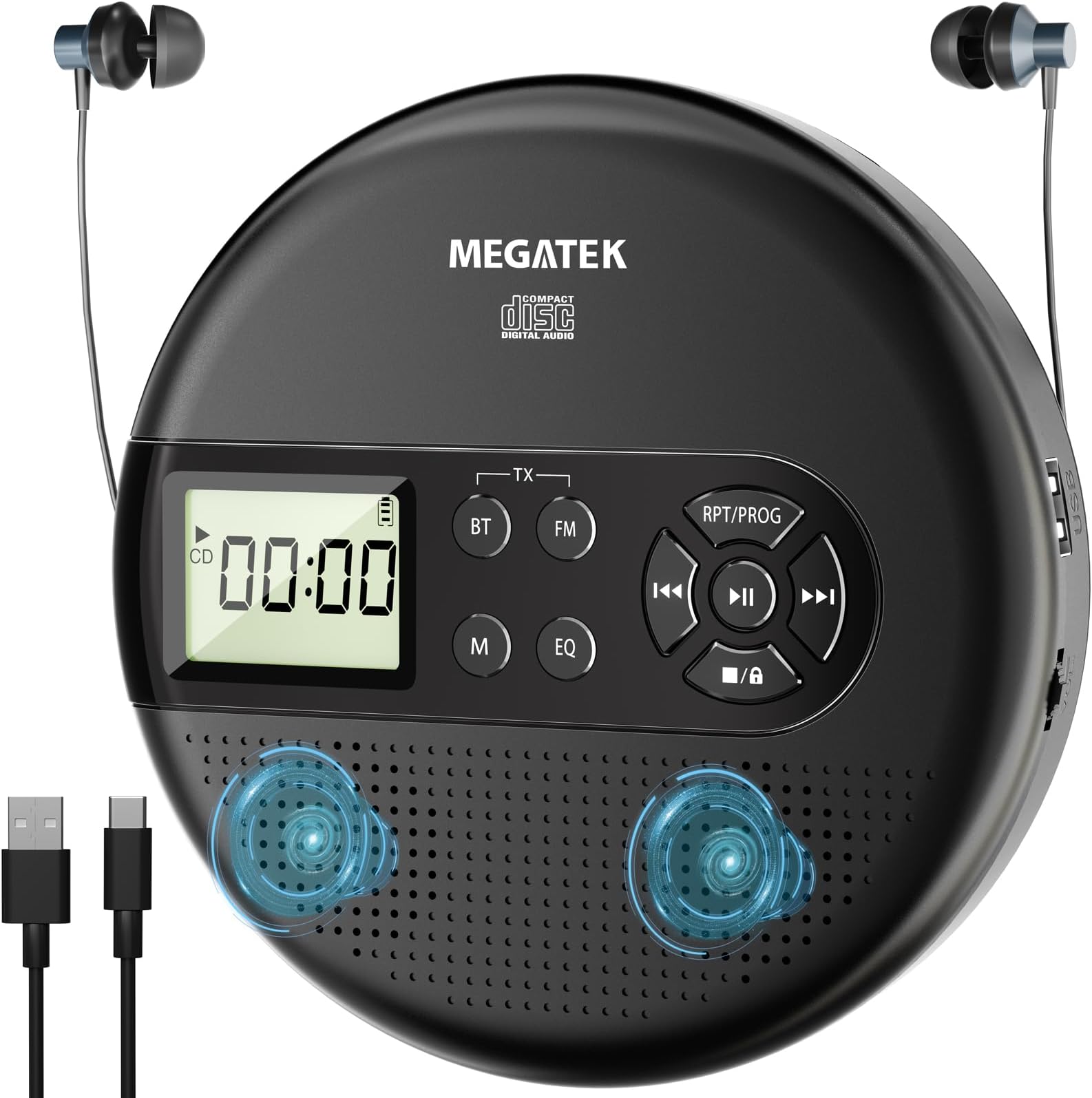 Amazon.com: Sony D-NE005BLUE CD Walkman with MP3 Playback (Blue ...