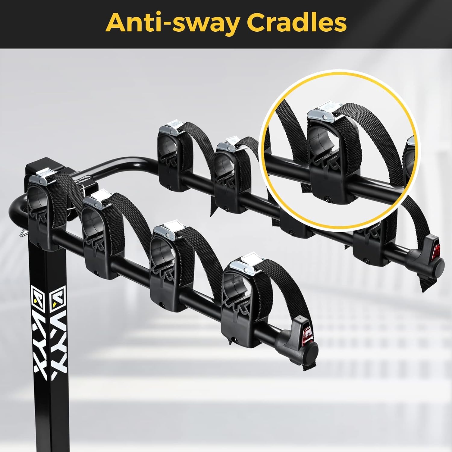 KYX Bike Rack for Car,SUV 2" Receiver Hitch Mount Bike Rack for 4 Bikes ...