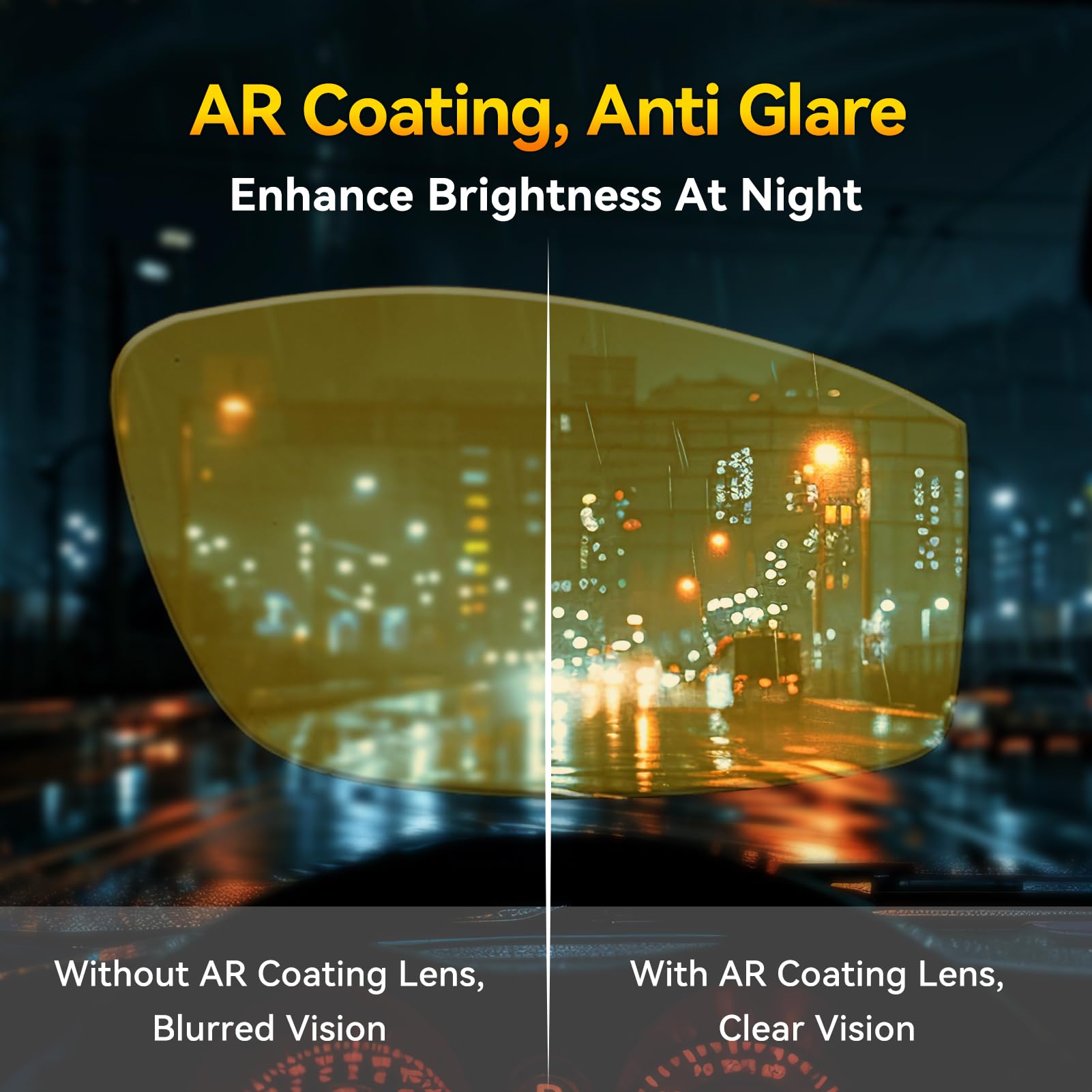 Snapklik.com : Night Vision Glasses For Men Women Anti Glare Polarized ...