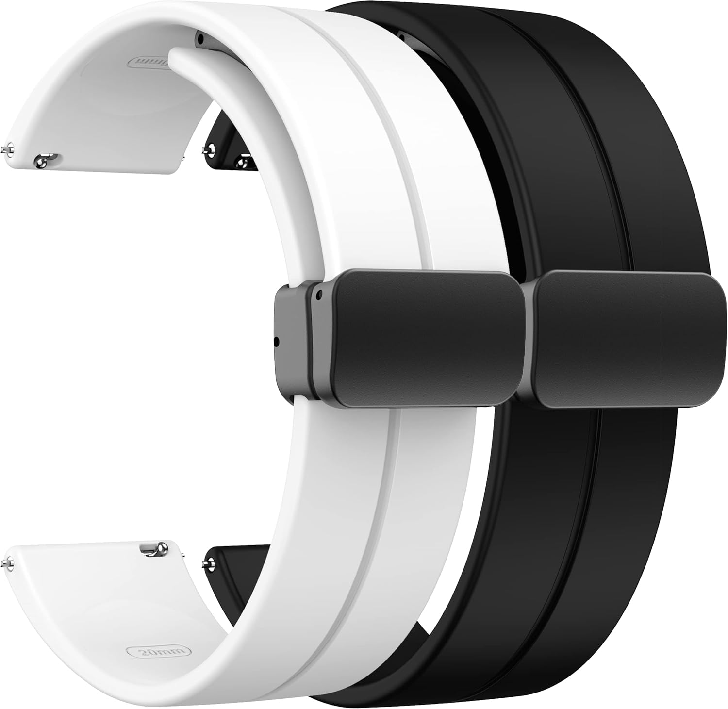 2 Pack 20mm Magnetic Strap for Samsung Galaxy Watch 7 40mm 44mm/Galaxy ...