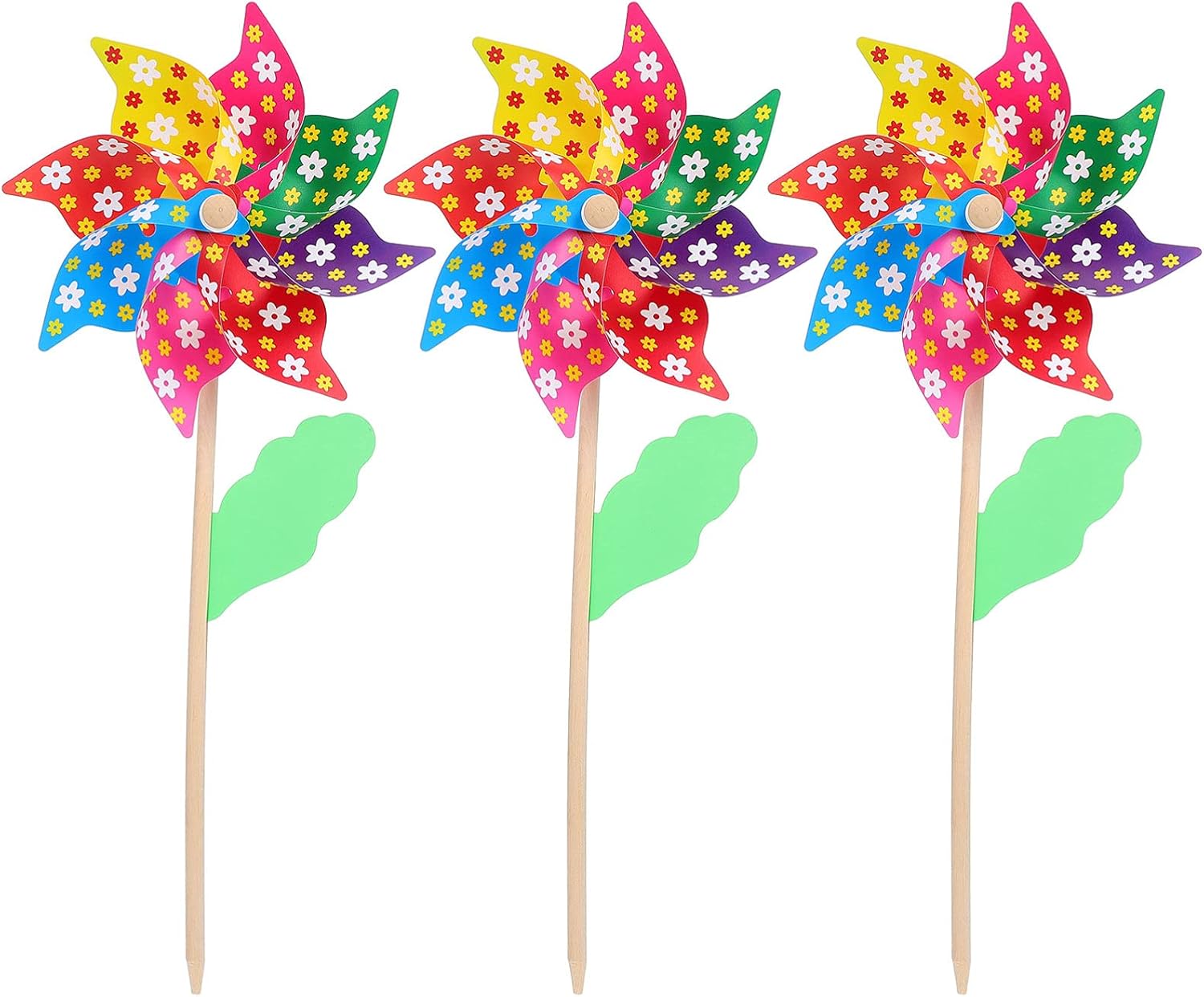 Toddmomy 3Pcs Kids Windmill Toy Christams Pinwheels Garden Spinning ...