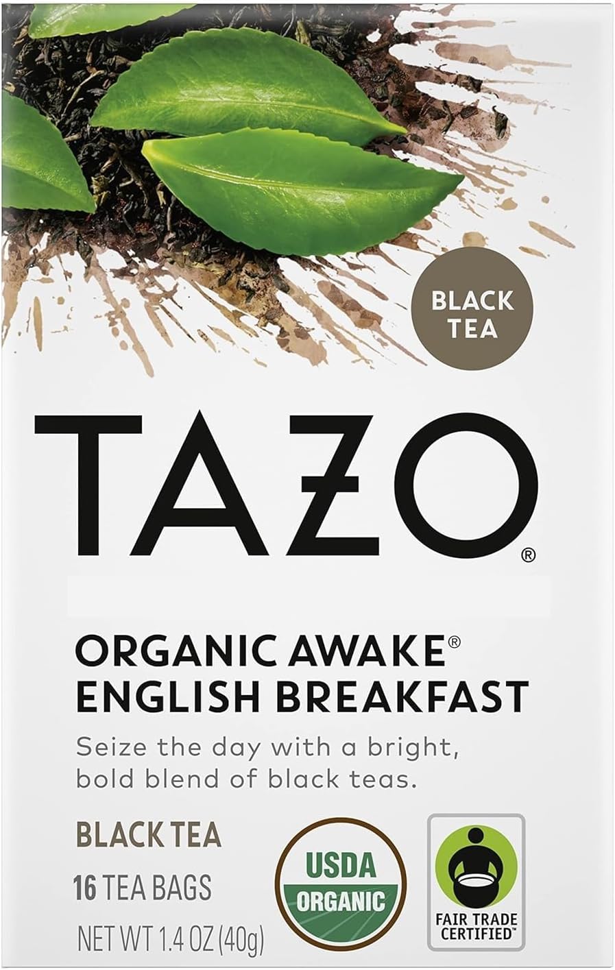 Amazon.com : TAZO Organic Awake English Breakfast Black Tea, 16 Total ...