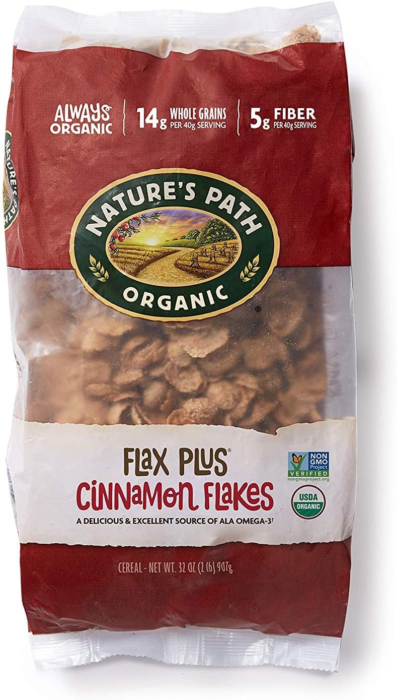 Amazon.com: Nature's Path Organic Flax Plus Raisin Bran Cereal 14 oz ...