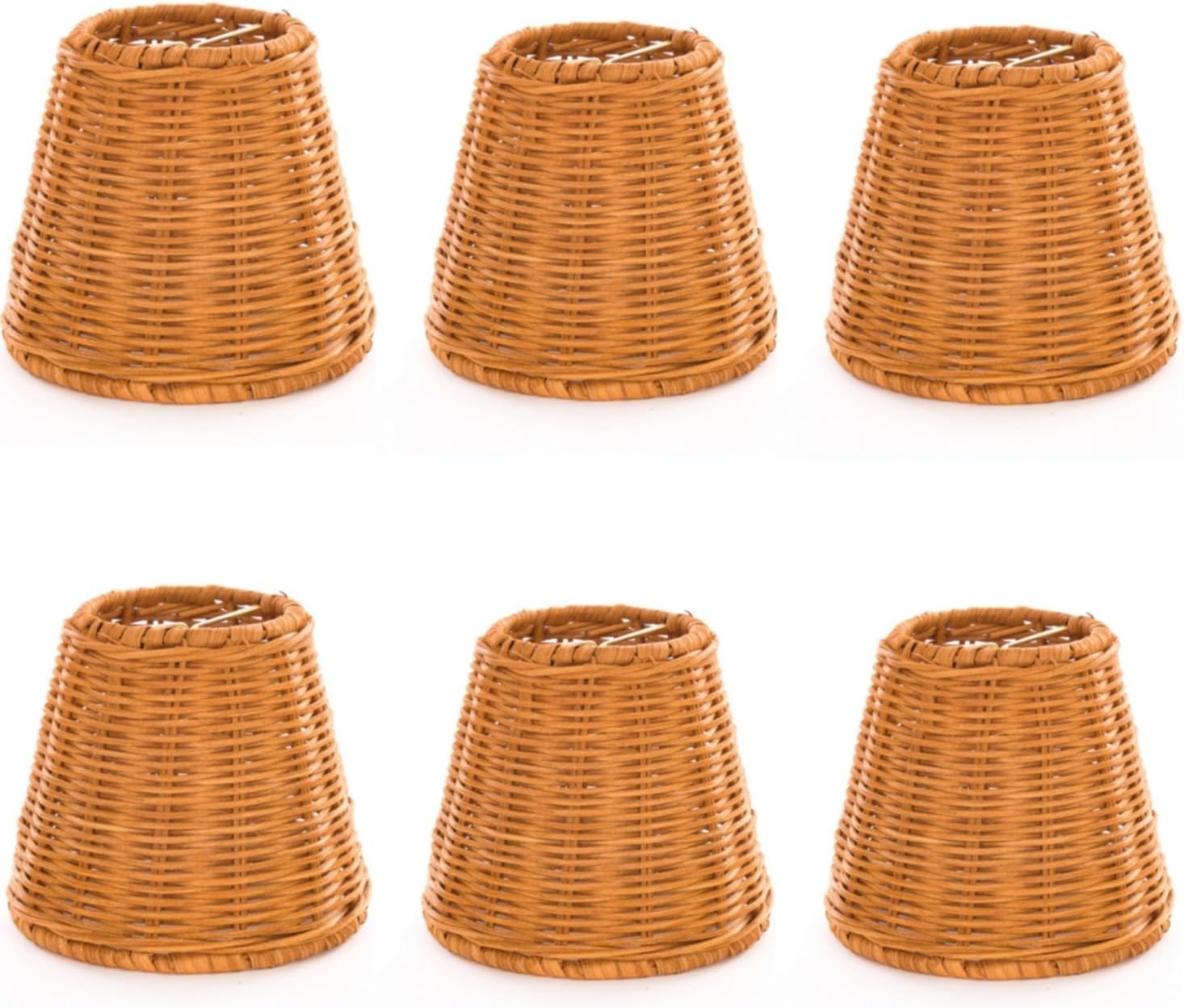 Upgradelights® Black Wall Sconce Clip on Shield Lamp Shade Chandelier ...