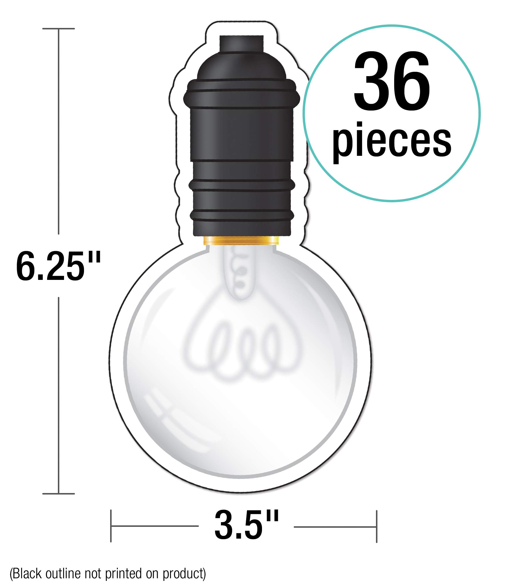 Voice Level Lights Classroom 40PCS Light Bulb Cutouts For Classroom ...