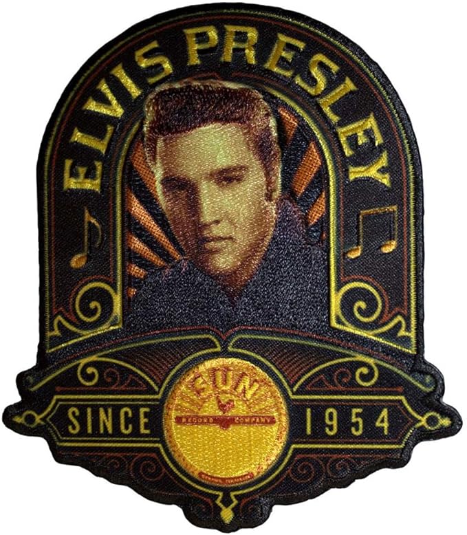 Elvis Presley Elvis Studio Portrait Woven Patch One Size : Amazon.co.uk ...