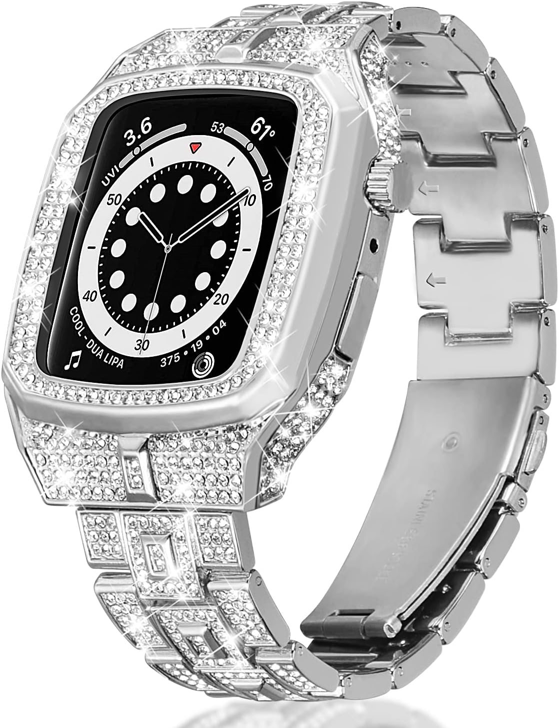 Amazon.com: VISOOM Gold Bracelet Compatible for Series SE 2/9/8 Apple ...