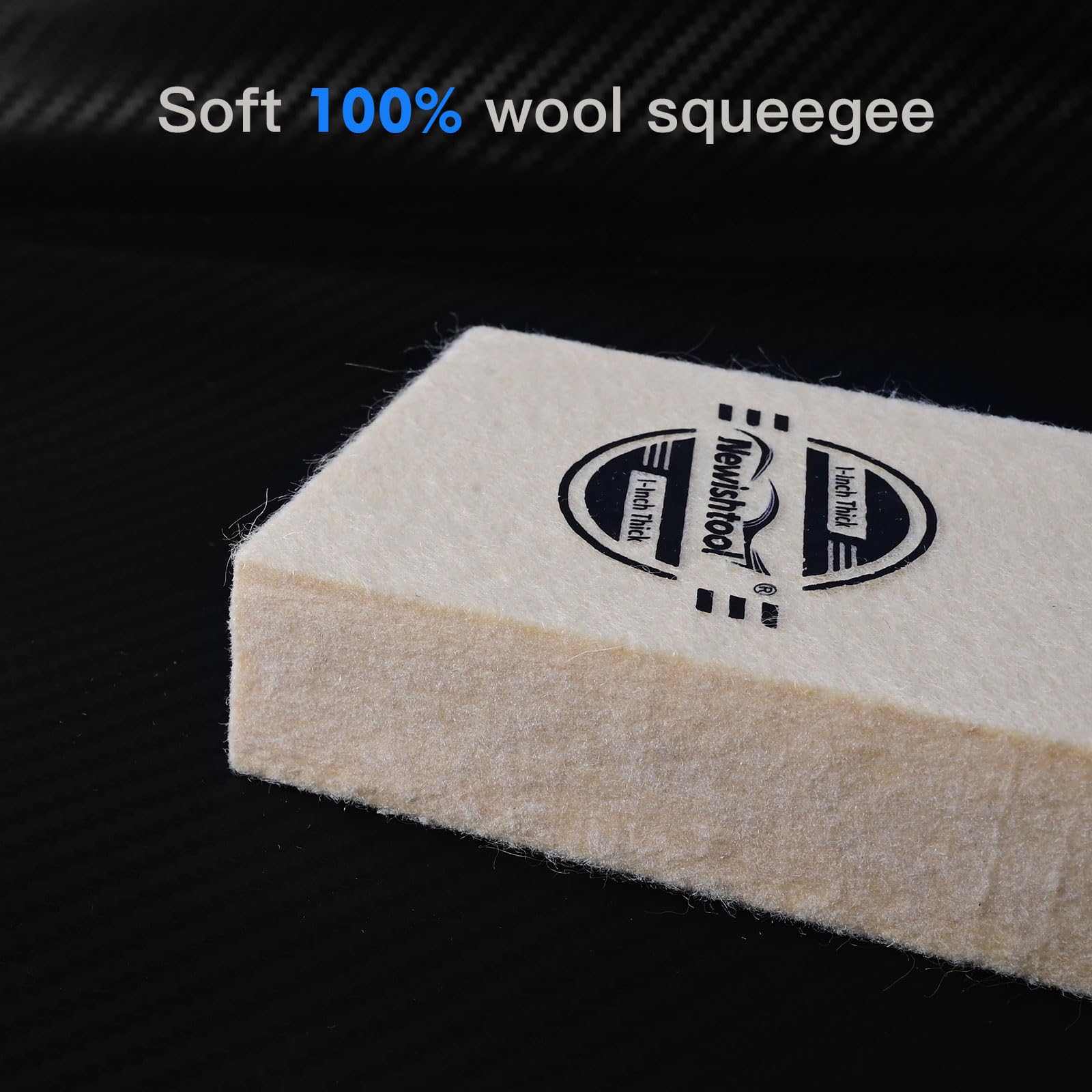 Snapklik.com : NEWISHTOOL 3 PCS Wool Felt Squeegee Window Tint Tools, 1 ...