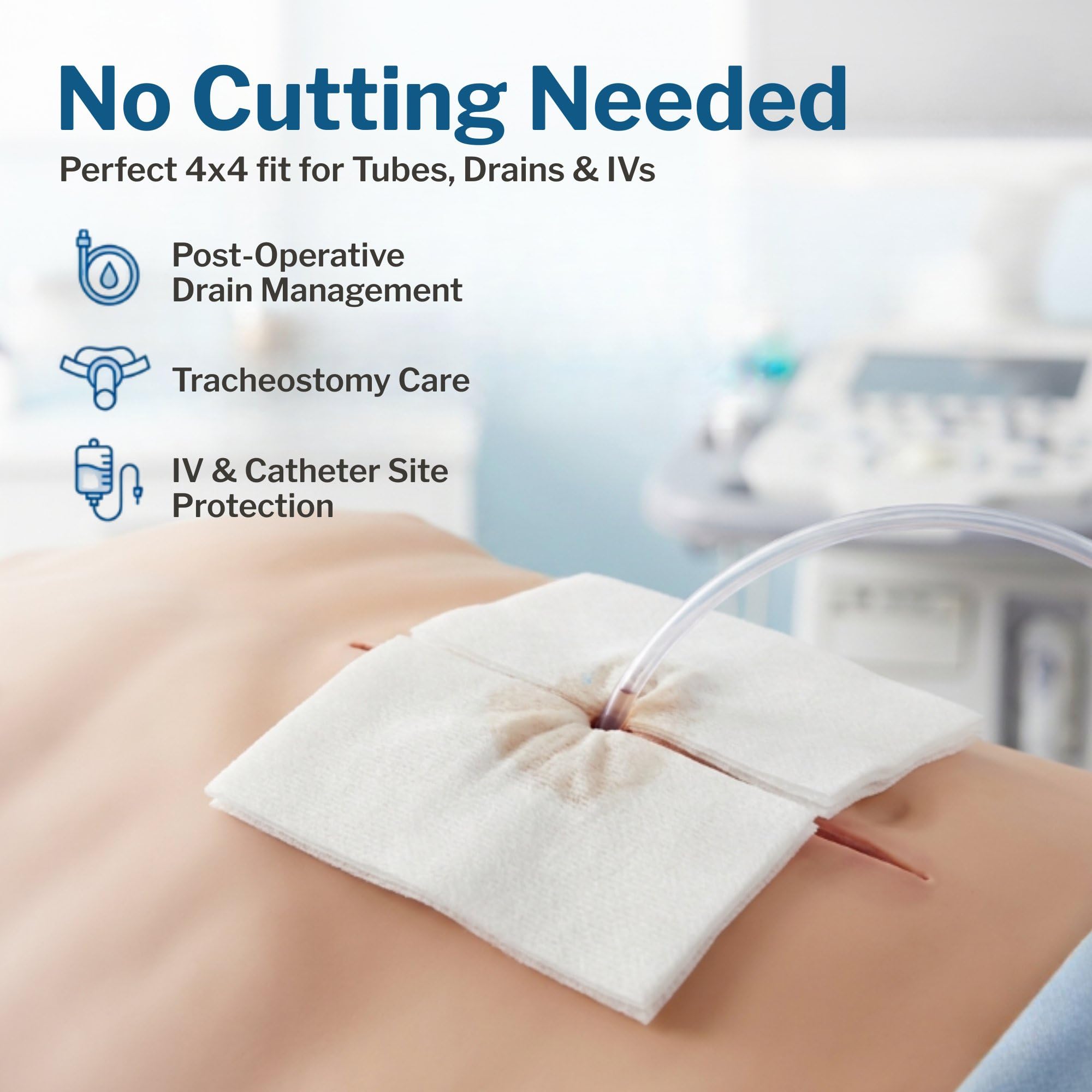 Snapklik.com : McKesson Sterile Drainage Sponges 4x4 Inch