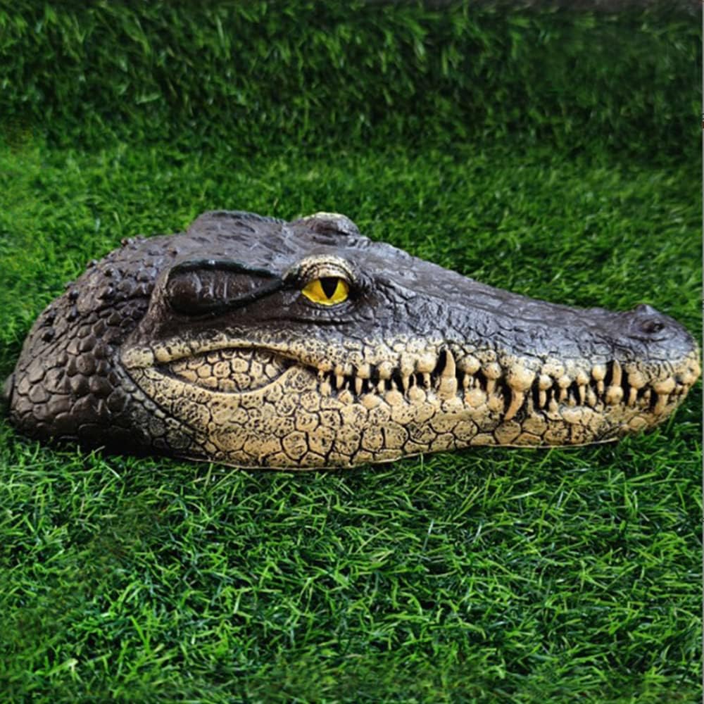 Amazon.com: Floating Alligator Head Pool Accessories, Fake Gator Head ...