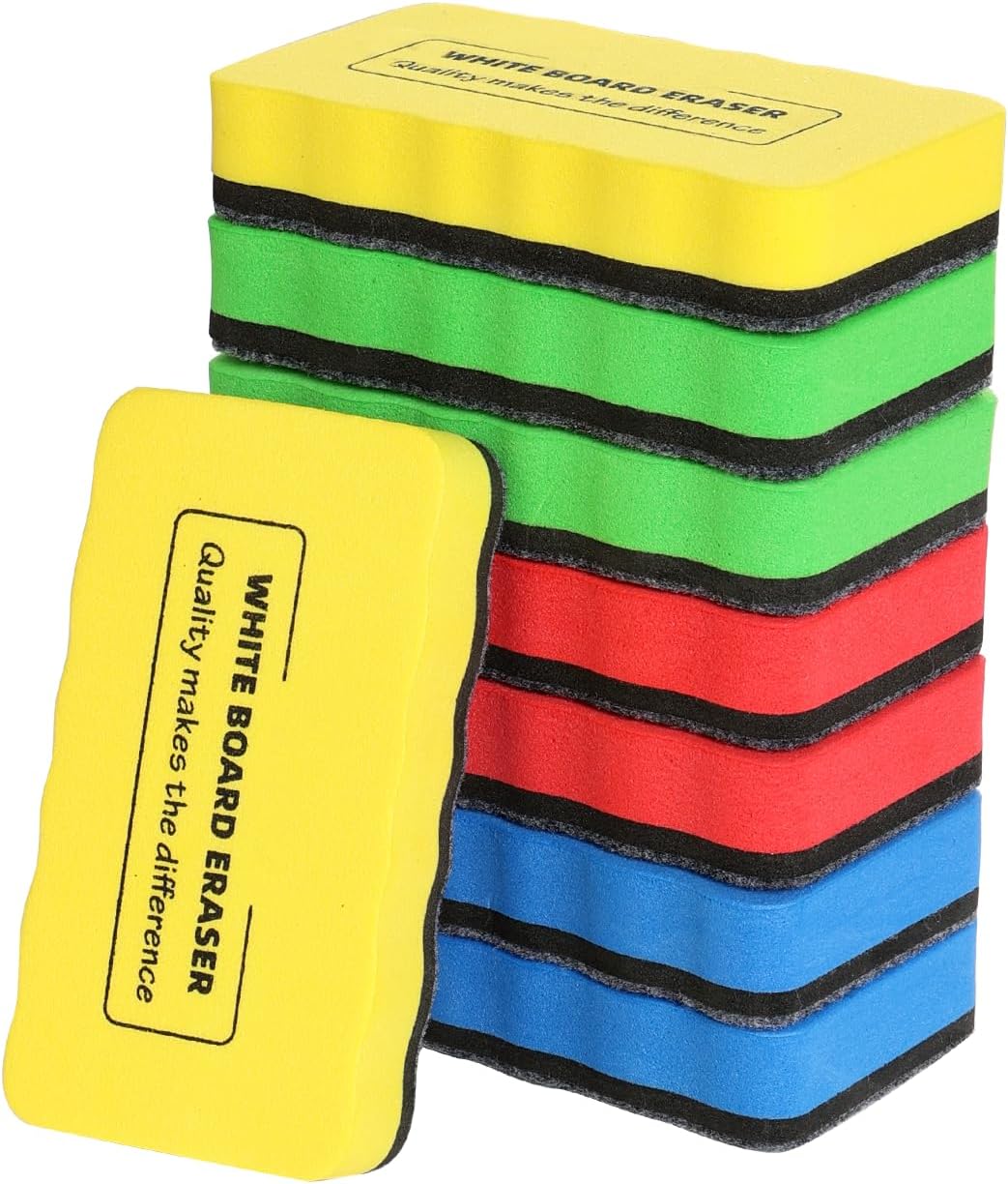 Amazon.com : Magnetic Dry Erase Erasers, 8 Pack Whiteboard Erasers, Dry ...
