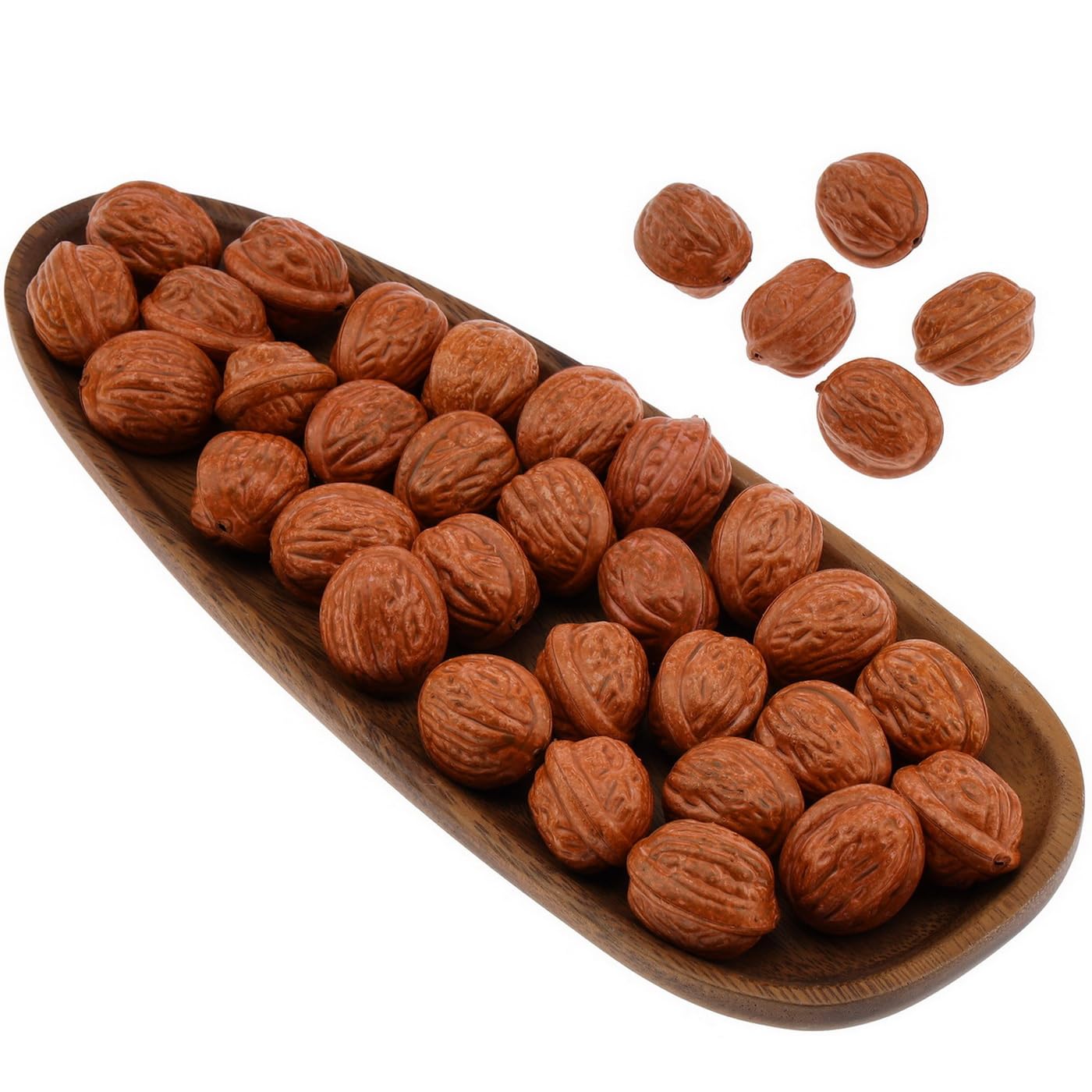 Amazon.com: Meiwlong 30 PCS Fake Walnuts Model Artificial Nuts Lifelike ...