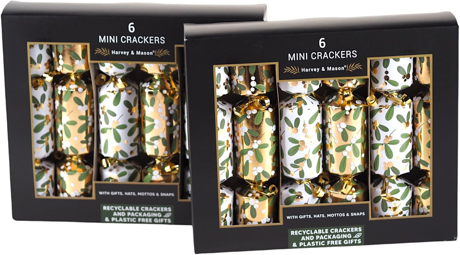 BWG Recyclable & Plastic-Free Mini Christmas Crackers with Gifts ...