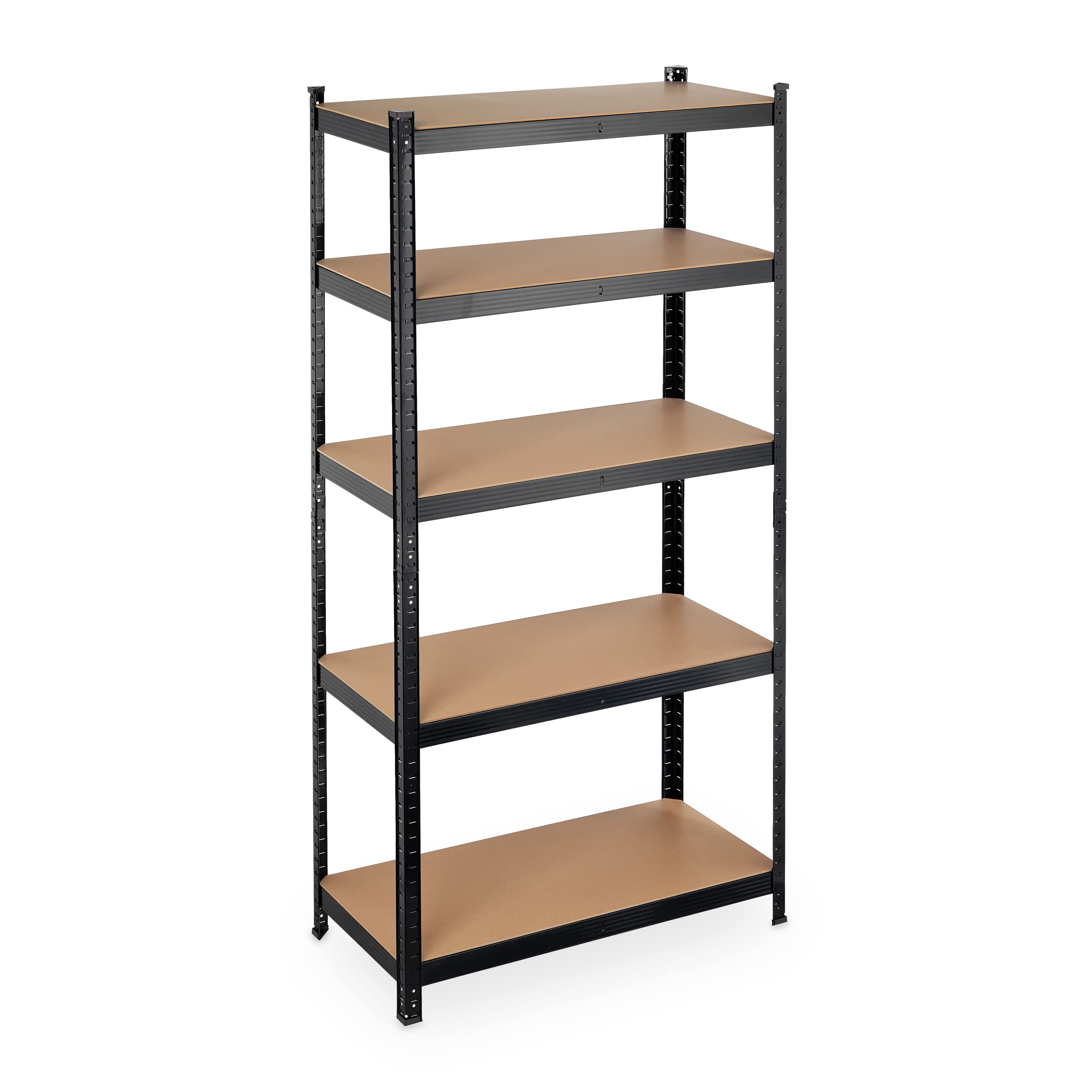 Relaxdays Heavy Duty Shelving Unit, Max. Load 875 kg, 180x90x45 cm, 5 ...