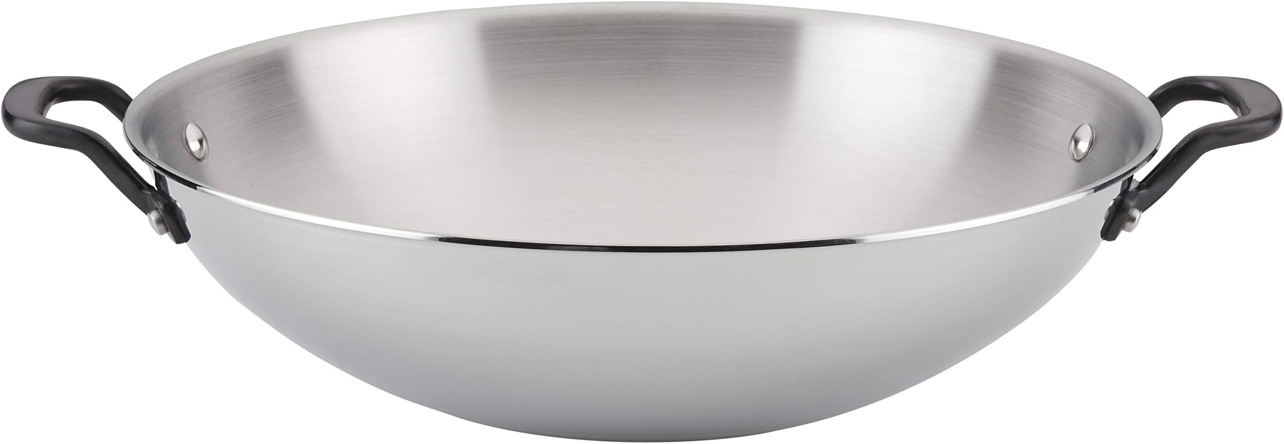 KitchenAid - 5-Ply Clad Polished Stainless Steel Wok, Induction Cooktop ...