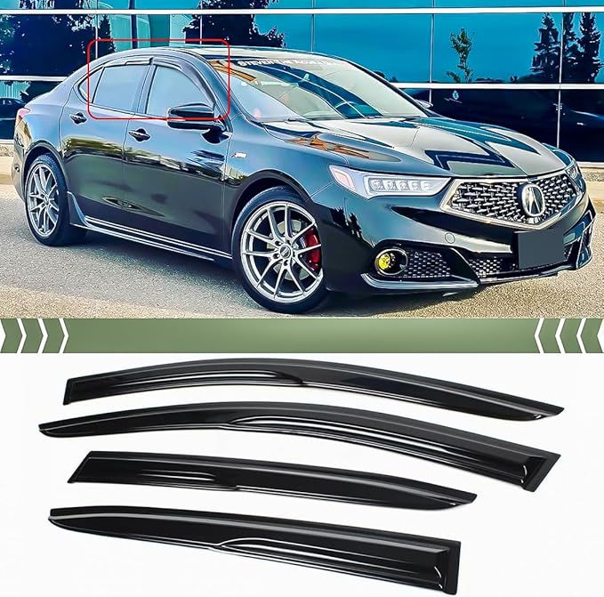 Amazon.com: Syon Auto FITS 2015-2020 Acura TLX JDM Mugen Style Window ...