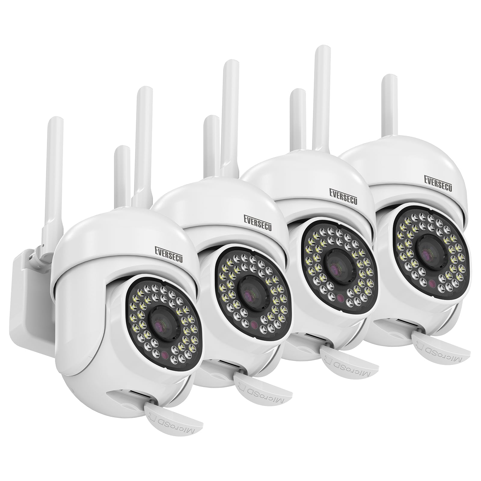 Amazon.com : EVERSECU 2K 3.0MP Outdoor WiFi PTZ Security Camera, 2.4G ...