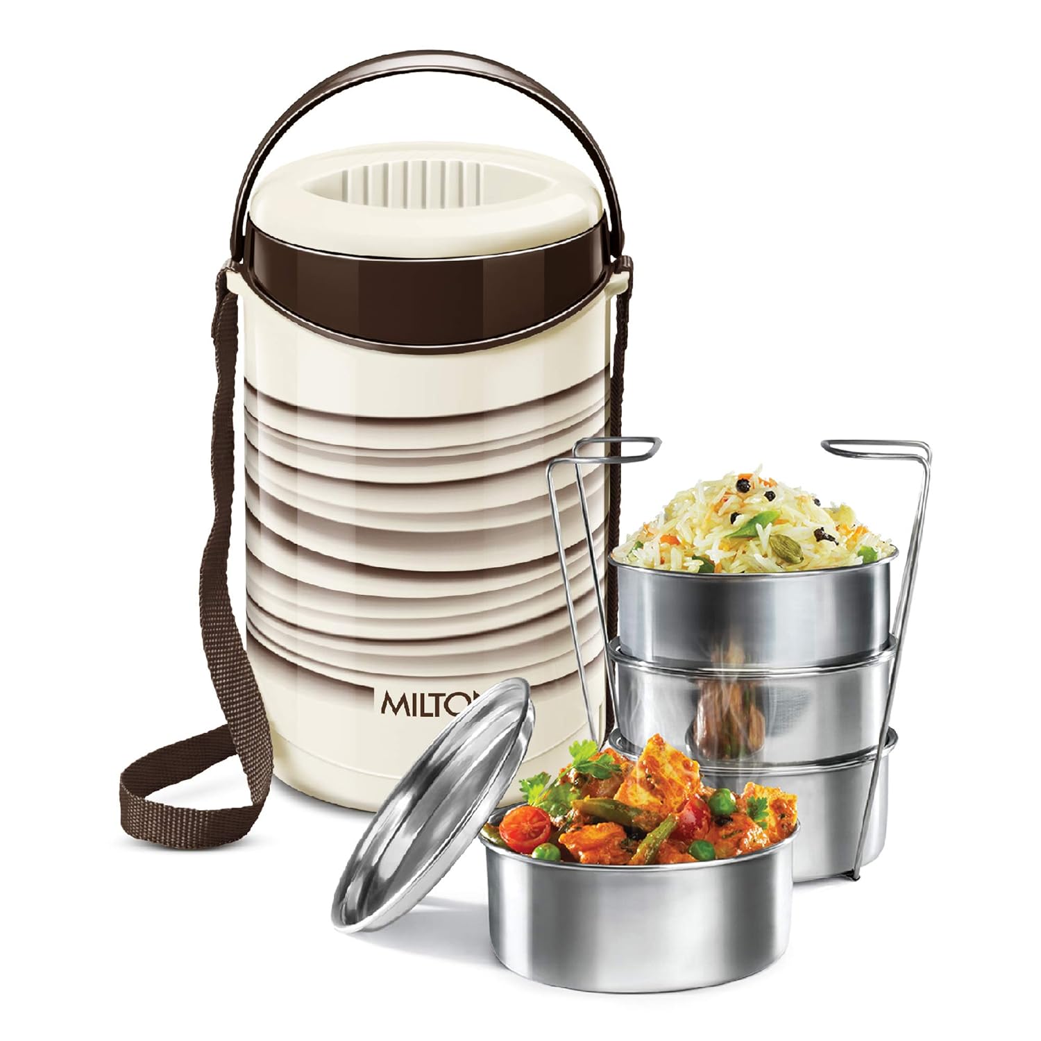 Buy MILTON New Econa 4 Stainless Steel Tiffin Box Set Of 4 Ivory buy-milton-new-econa-4-stainless-steel-tiffin-box-set-of-4-ivory
