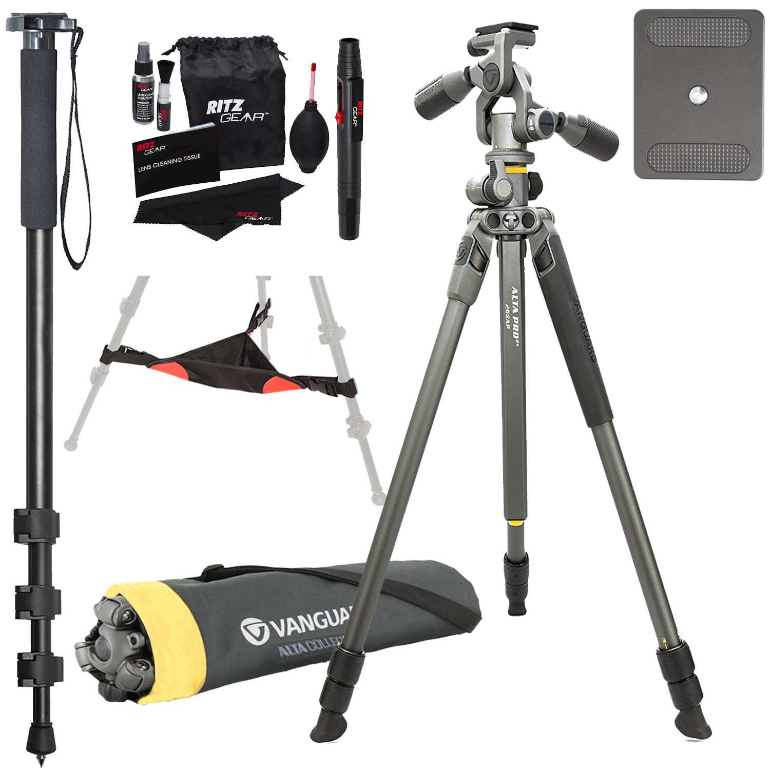 Buy Vanguard Alta Pro 2+ 263AP Aluminum Tripod with Alta PH-32 Pan Head ...