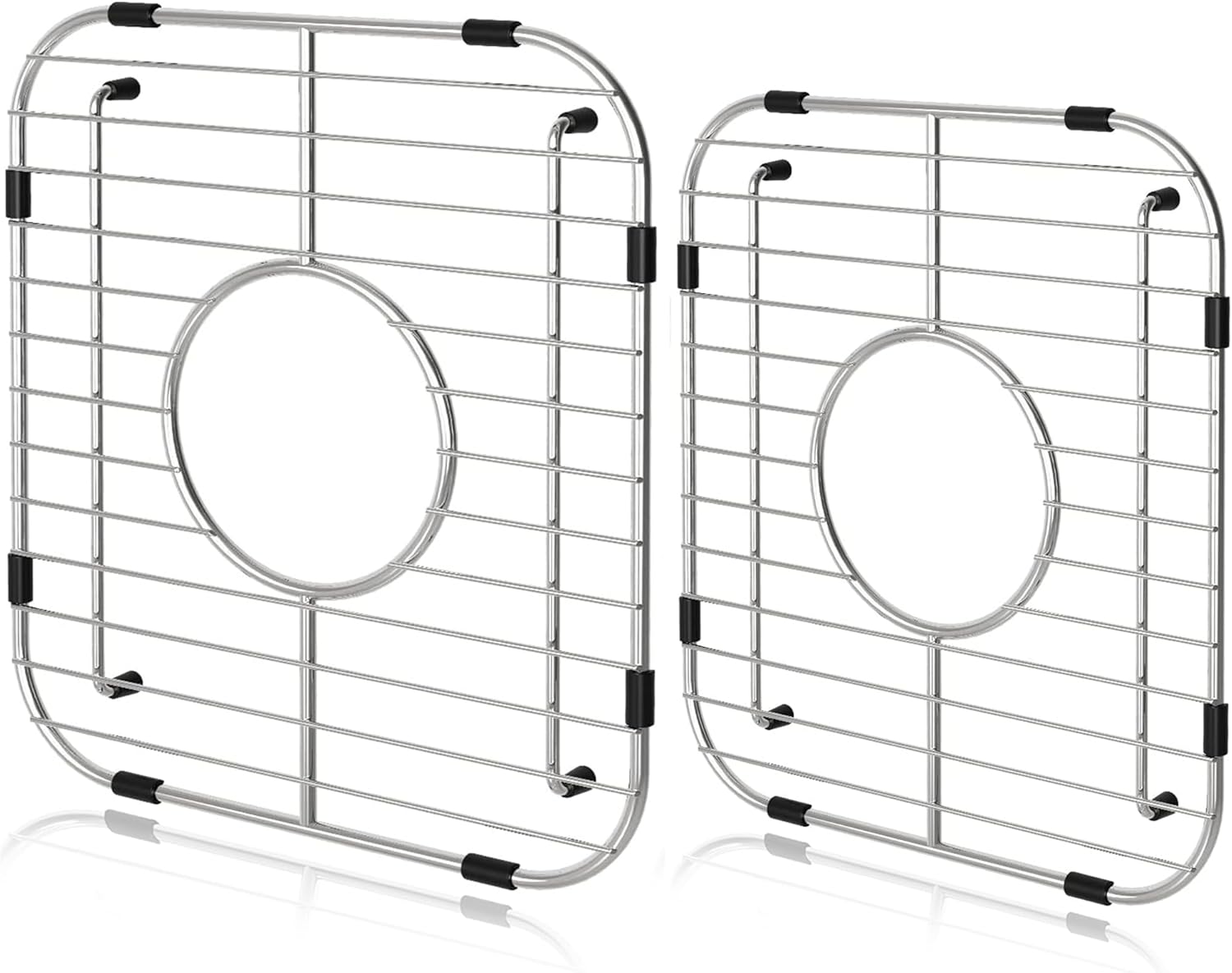 Orgneas Sink Protectors for Kitchen Sink, Double Bowl Sink Bottom Grid ...