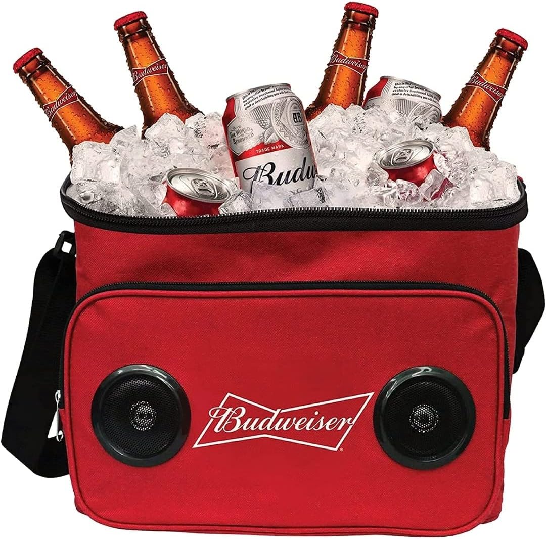 Amazon.com: Budweiser Bluetooth Cooler Speaker with Bottle Opener & 2 ...
