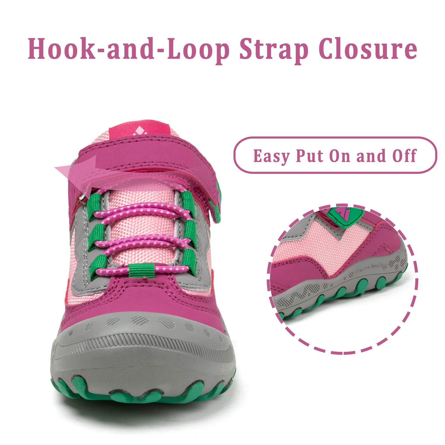Snapklik.com : Boys Girls Hiking Shoes Kids Anti Collision Hiking Boots ...