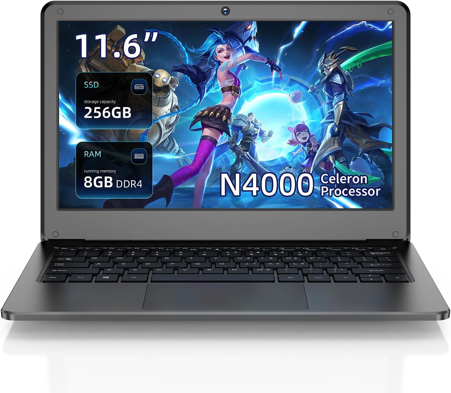 Amazon.com: Laptop 11.6" Slim Light Netbook, N4000 Dual Core Processor ...