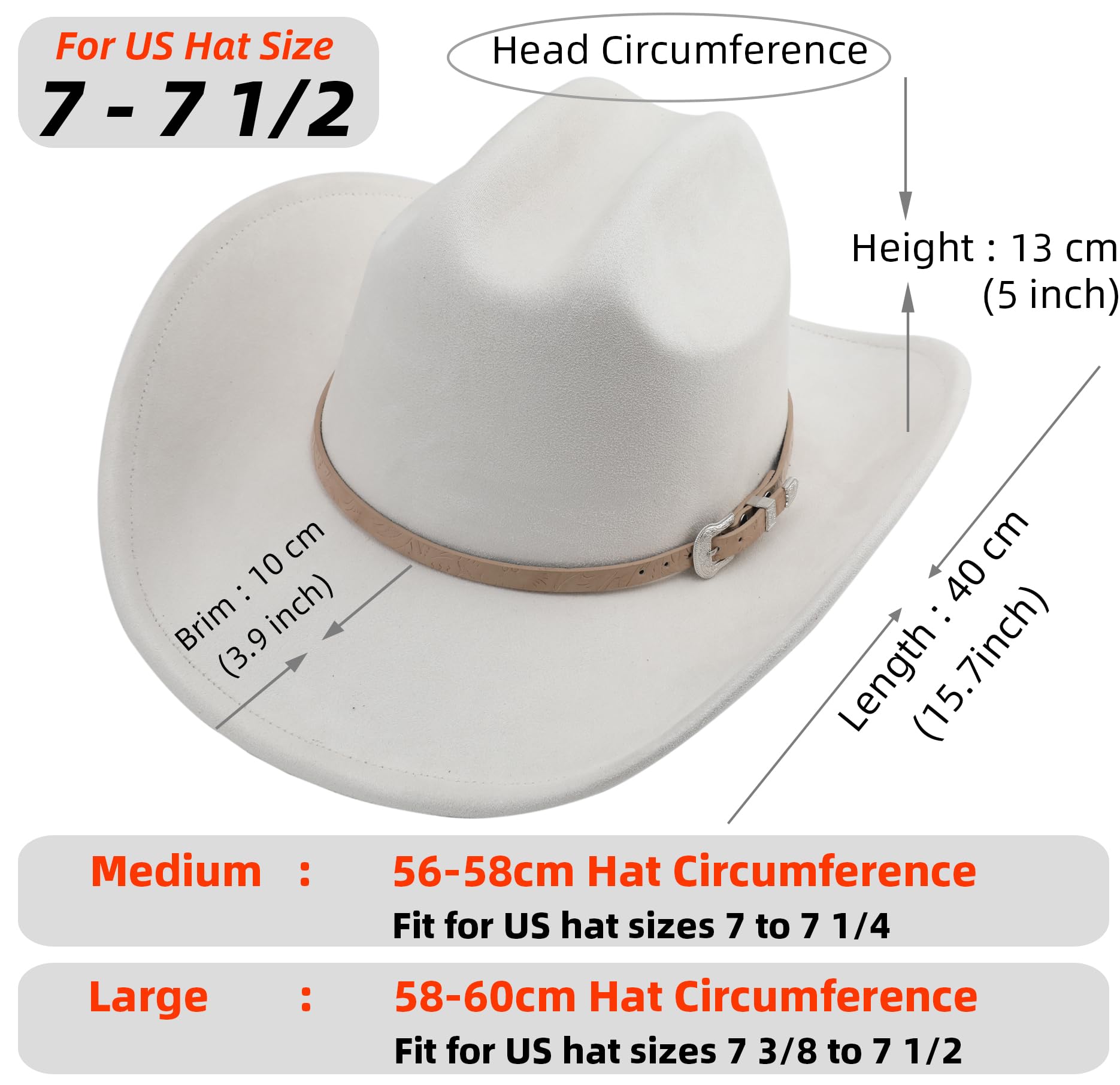 Snapklik.com : Melesh Big Cowboy Hat For Women Men Wide Brim Cowgirls ...