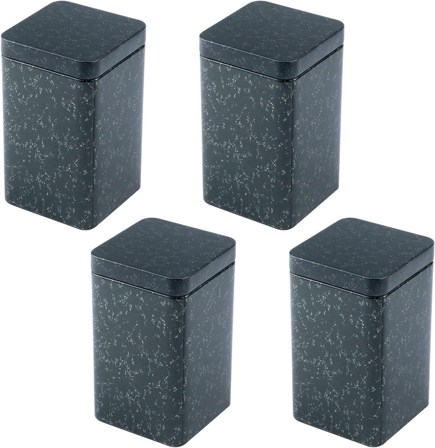 Amazon.com: Tighall 4PCS Square Tin Can Empty Metal Tea and Spice Tin ...