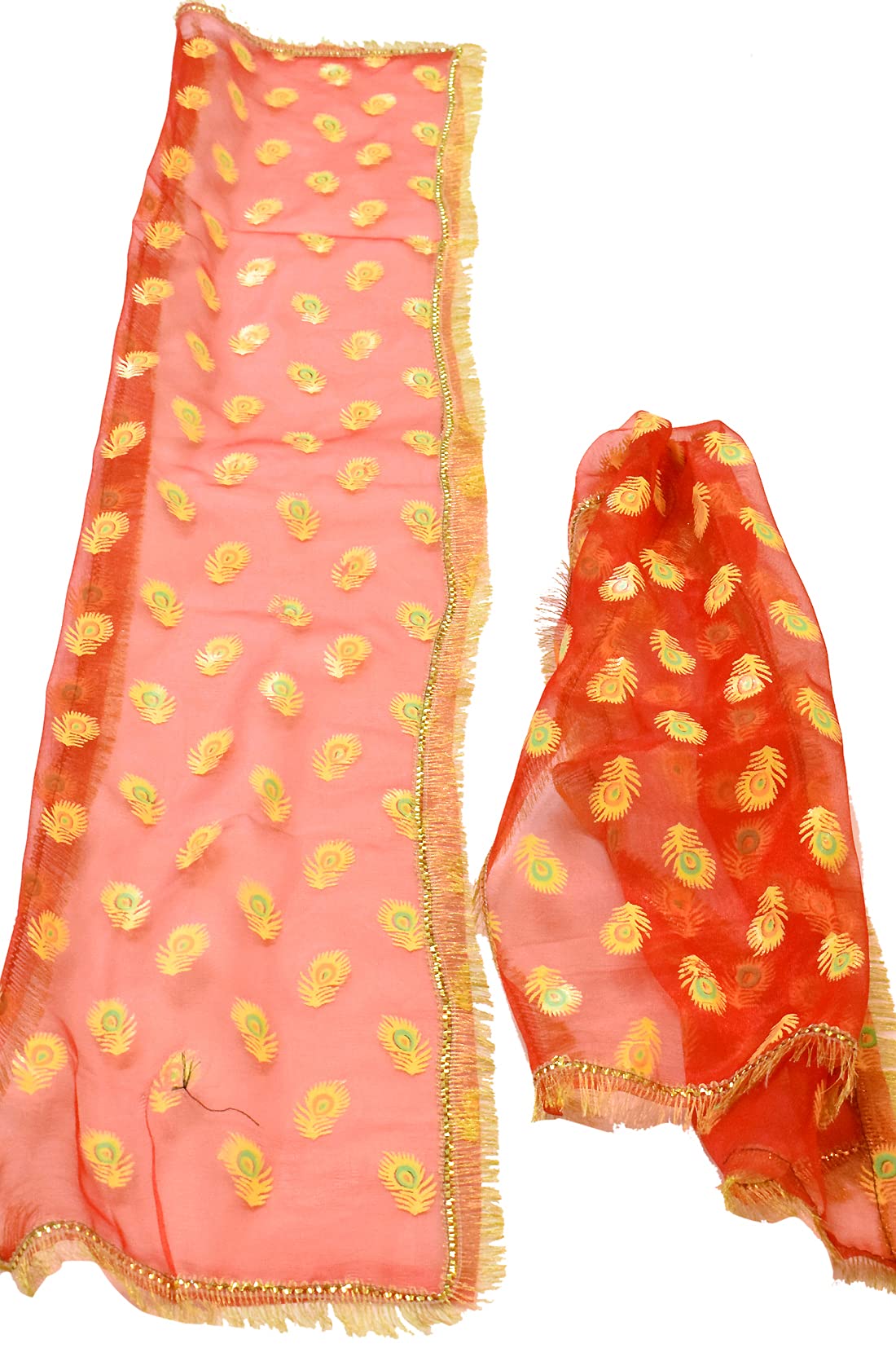 Buy Kaanus MATA Rani Chunri, Chunni Phatka Latka for Mandir with Shiny ...