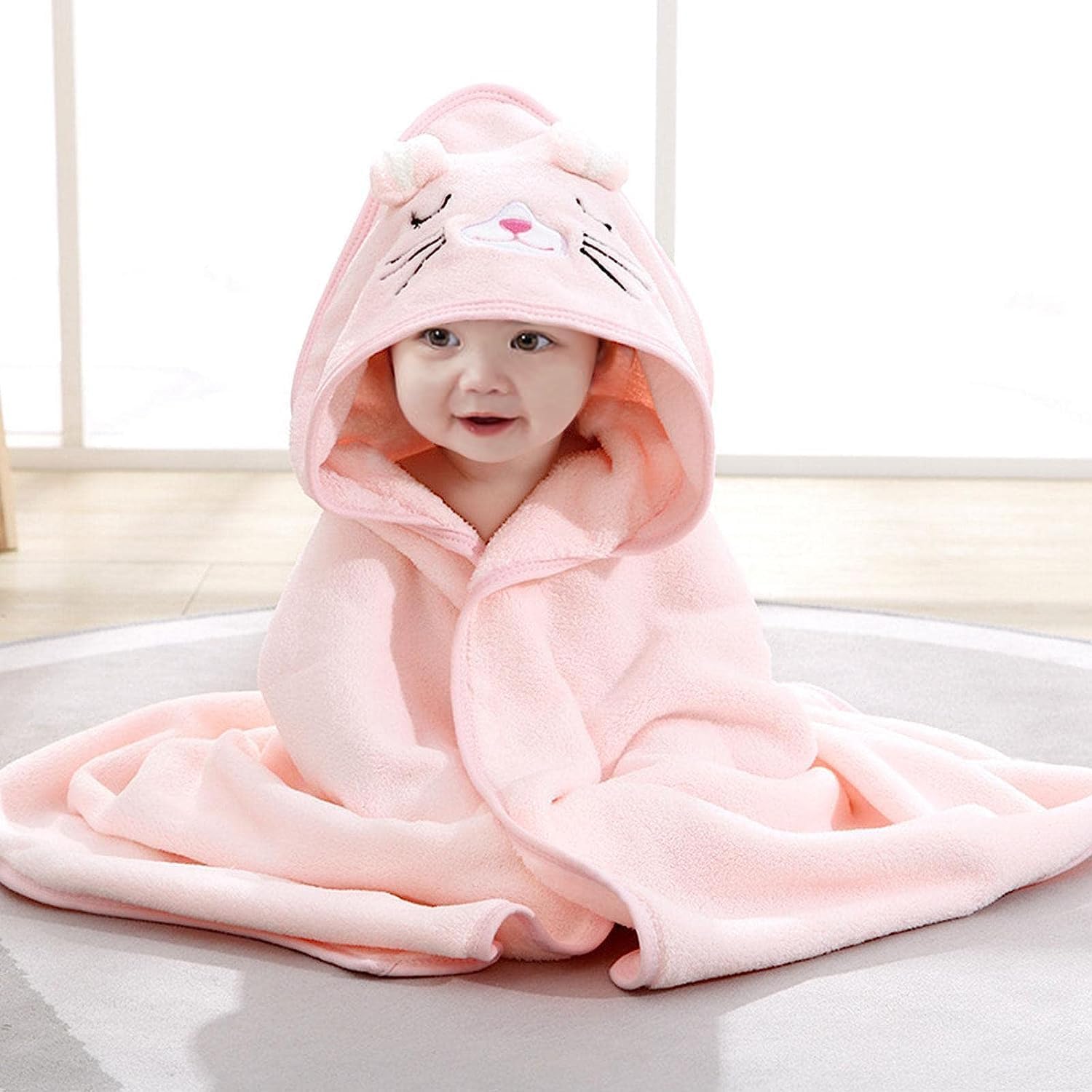 uunida Baby Toalla de Baño para Bebe con Capucha - Toalla para Bebe ...