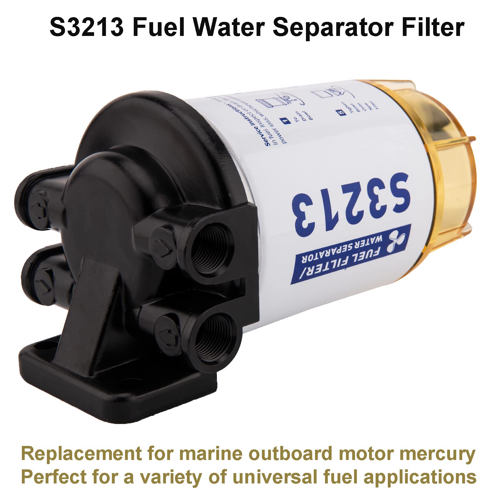 Snapklik.com : S3213 Fuel Water Separator Filter, Marine Water ...