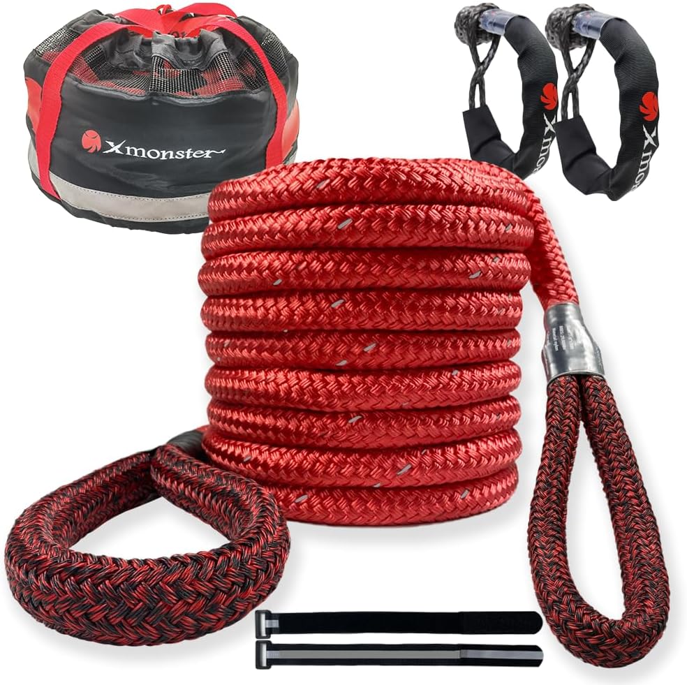 Amazon.com: MiolleGear Kinetic Recovery Rope kit (7/8" x30', 10000lbs ...