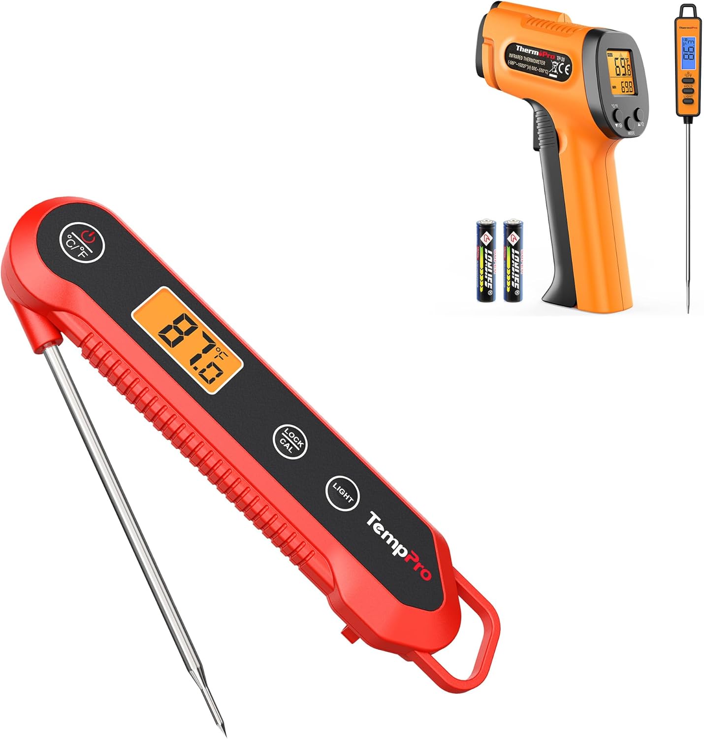 Amazon.com: 3-in-1 Bundle! Get 1 ThermoPro Temperature Gun, Infrared ...