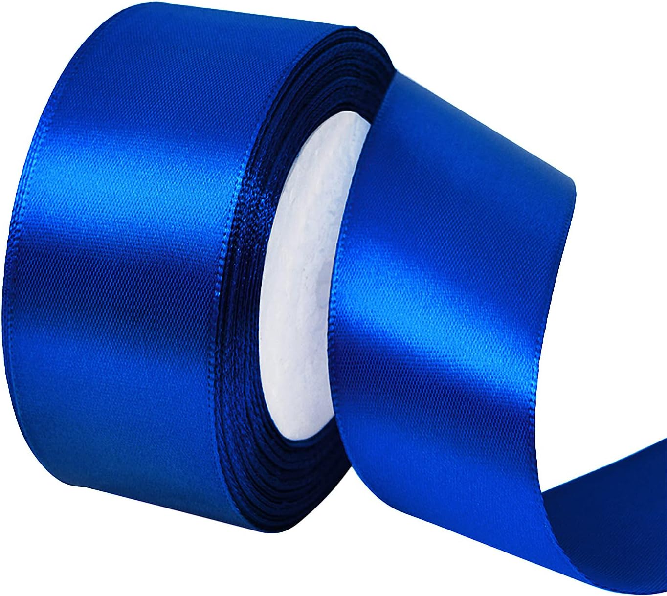 Royal Blue Double Faced Satin Ribbon 25mm width x 5m - crafts gift wrap ...