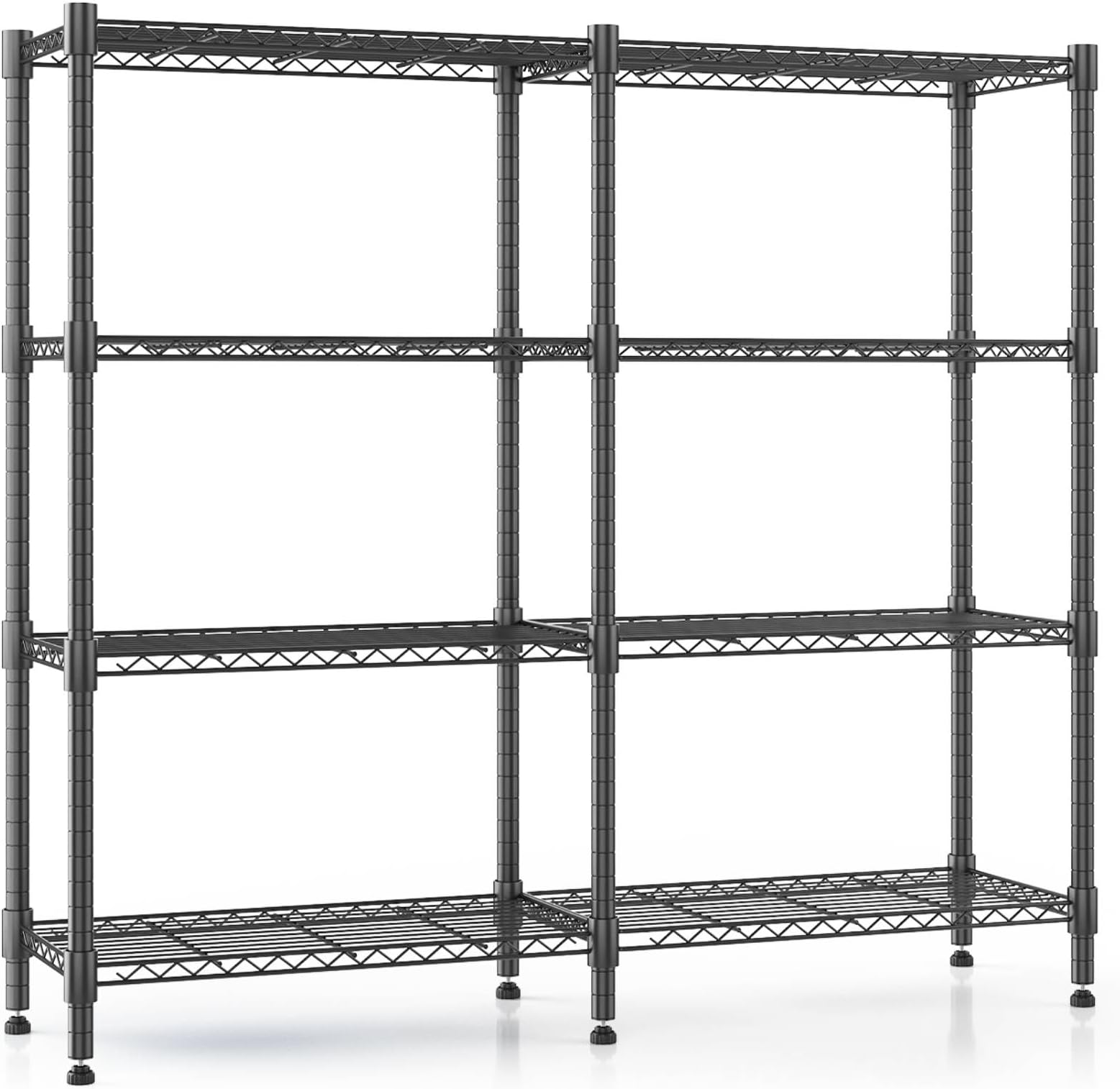 Himimi 4 Tier Storage Shelves Wire Shelving Unit Metal Shelving for ...