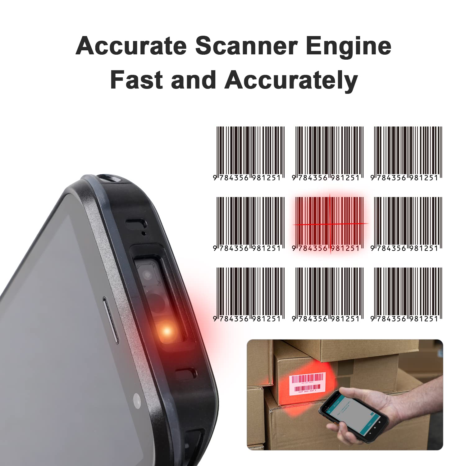 Snapklik.com : Rongta Android 11 Barcode Scanner, Mobile Handheld Computer, 5.5inch WiFi PDA ...