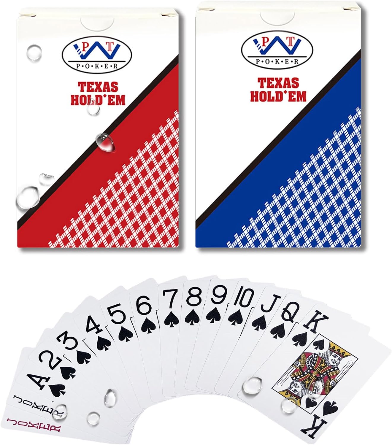 Amazon.com: Ben Niu WPT Casino Playing Cards Waterproof Plastic Poker ...