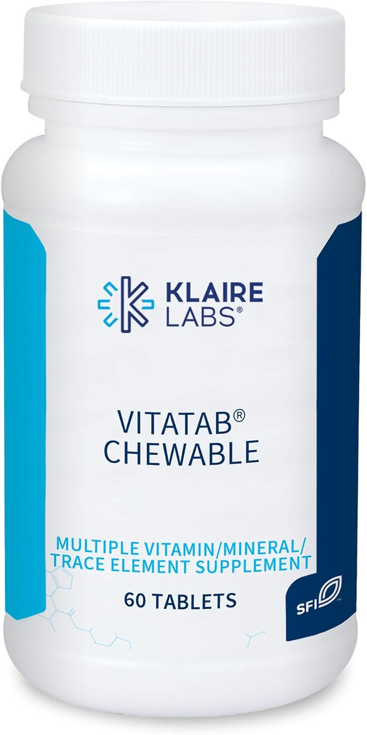 Amazon.com: Klaire Labs VitaTab Chewable - Multivitamin & Multimineral ...