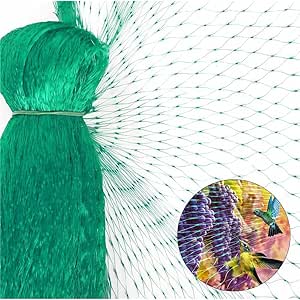 Ymopd 4x10m Green Garden Netting for Plants Fruits Vegetables Flowers Crops Ponds Against Bird ...