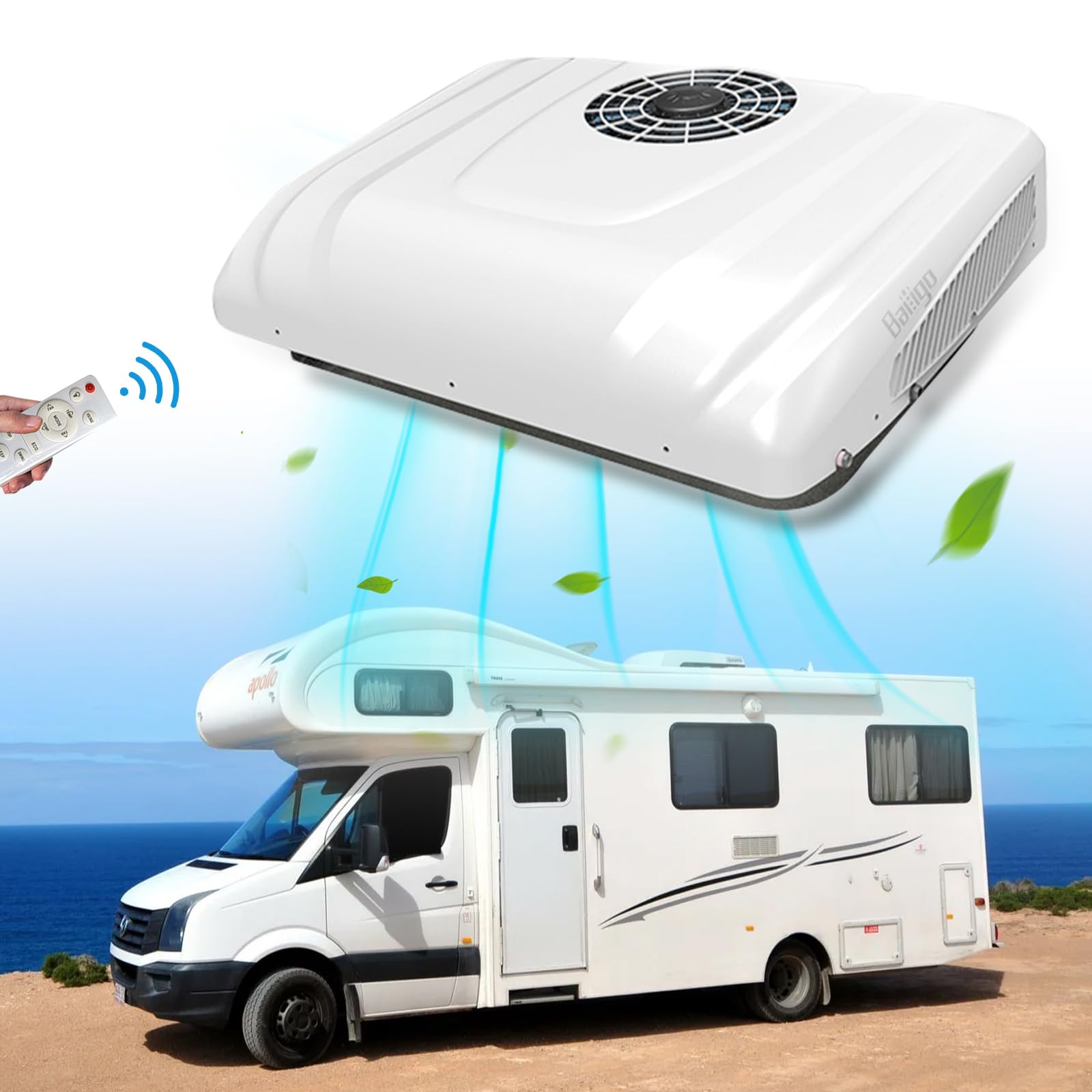 Amazon.com: Universal 12V DC RV Air Conditioner 12000 BTU, 12 Volt ...